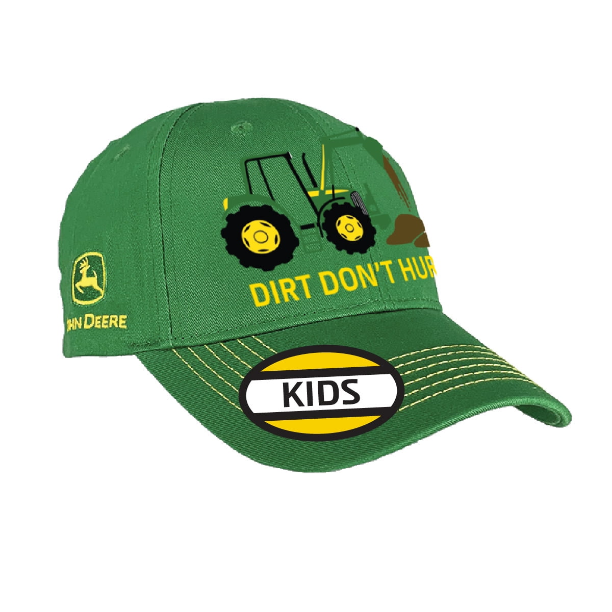 John Deere Dirt Don't Hurt Tractor Toddler Twill Hat, Jd Green ...