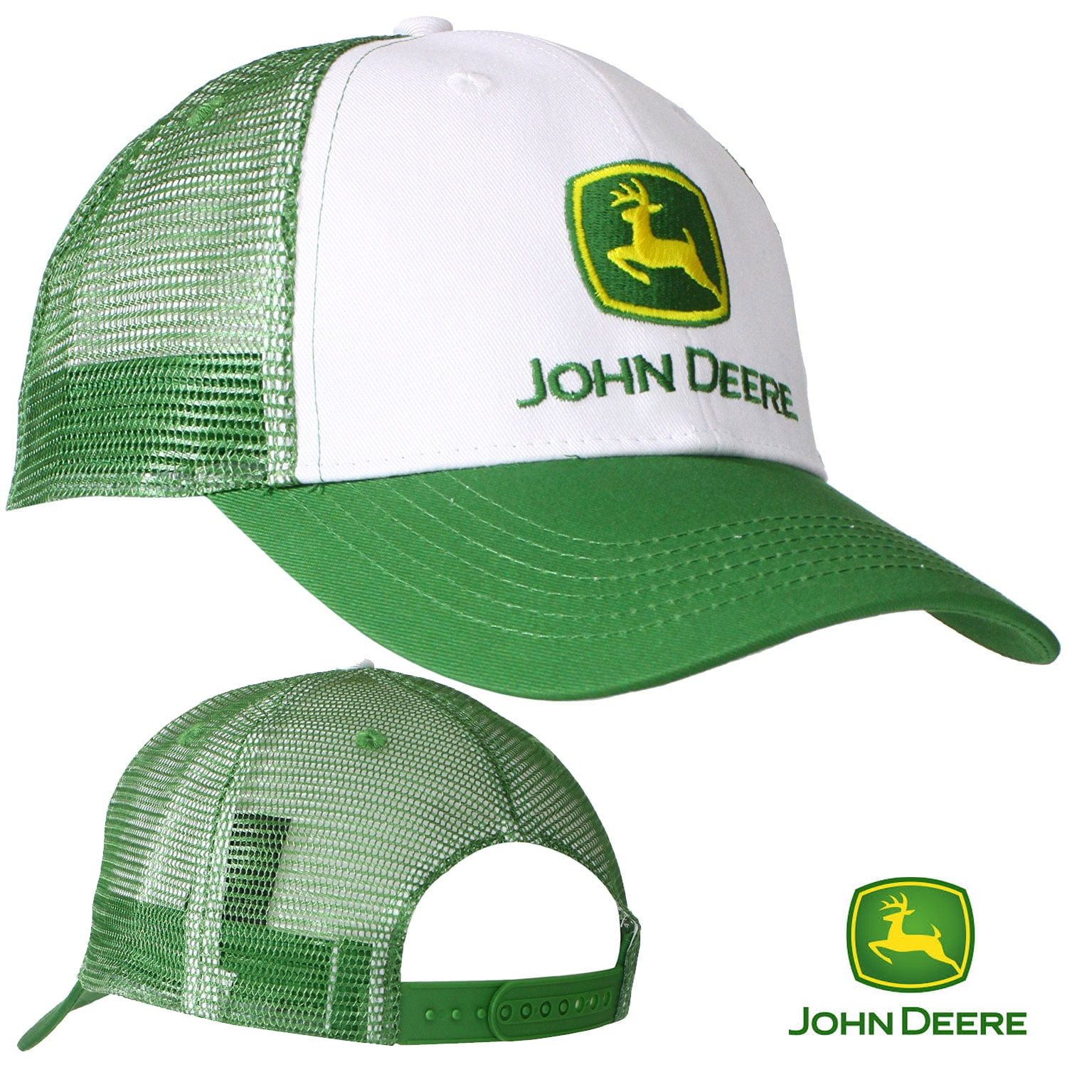 John Deere Trucker Mesh Cap Cotton - Logo Baseball Hat - One Size ...