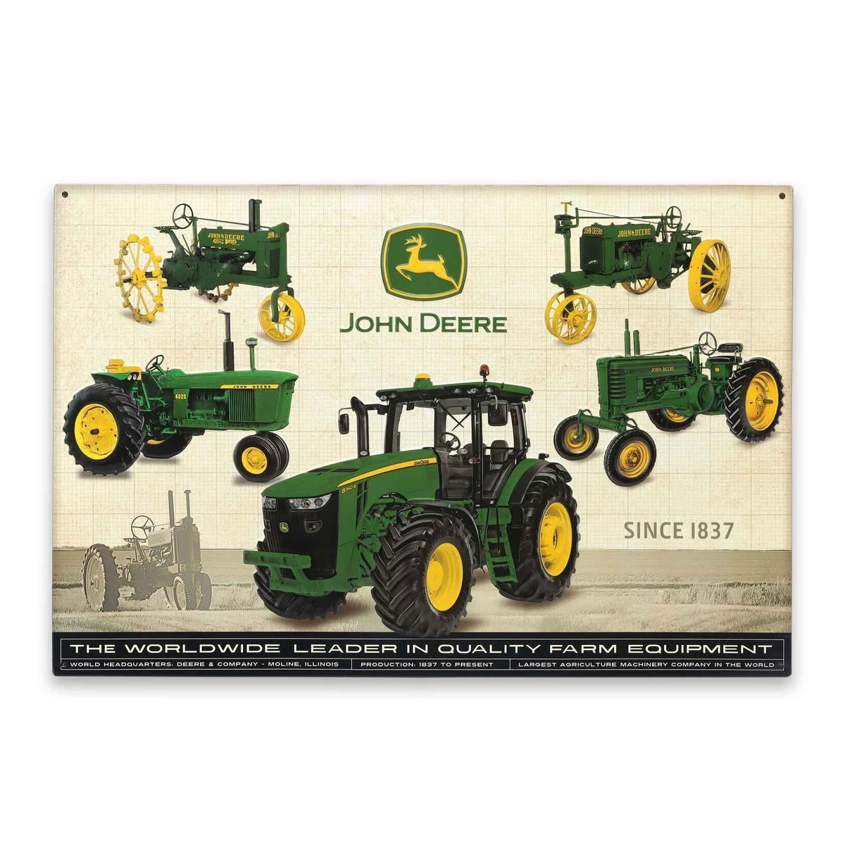 John Deere Farm Equipment Collage Metal Sign (18") - LP82985 - Walmart.com