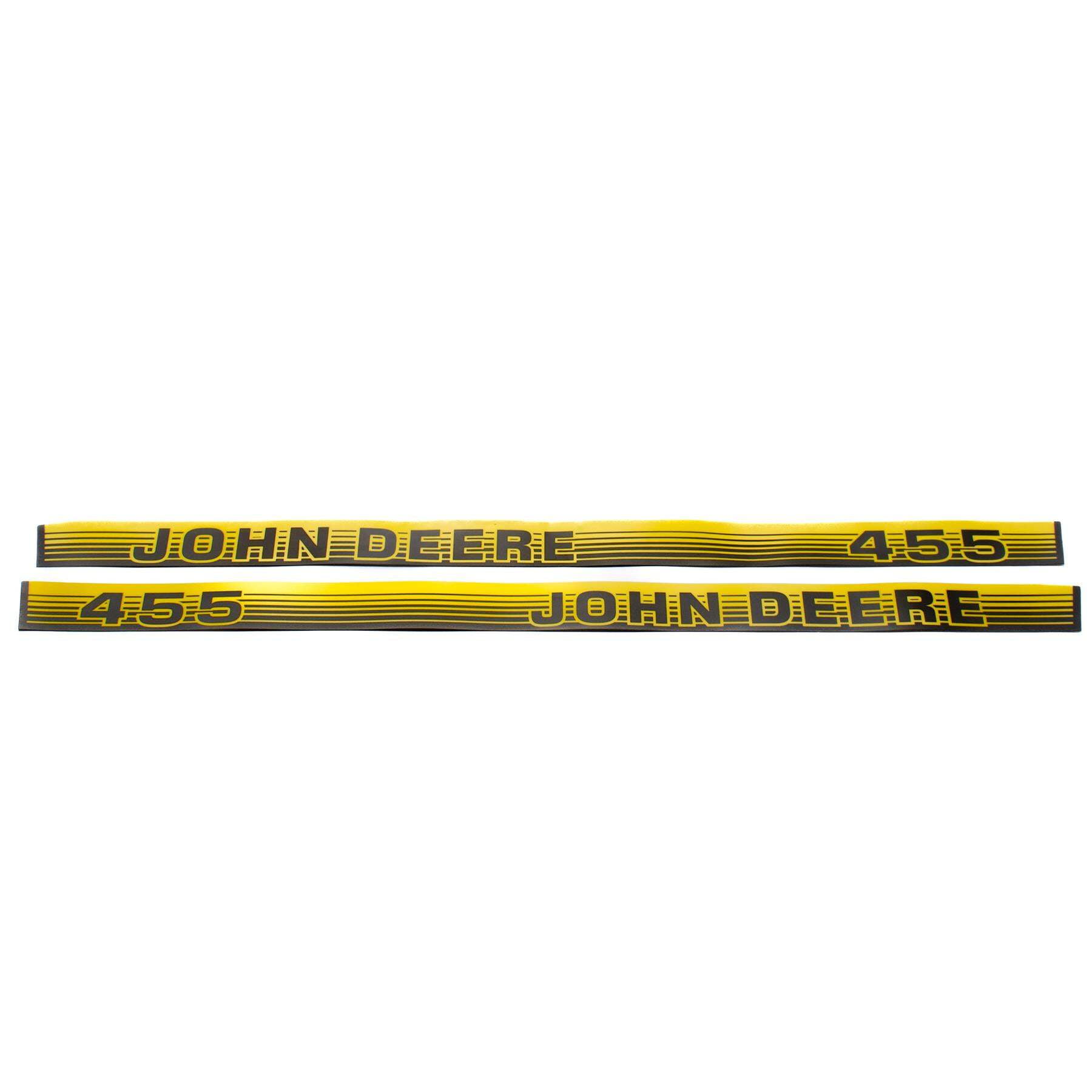 John Deere Hood Trim Decal Set - M116150 M116151 - 455 - Serial #s ...