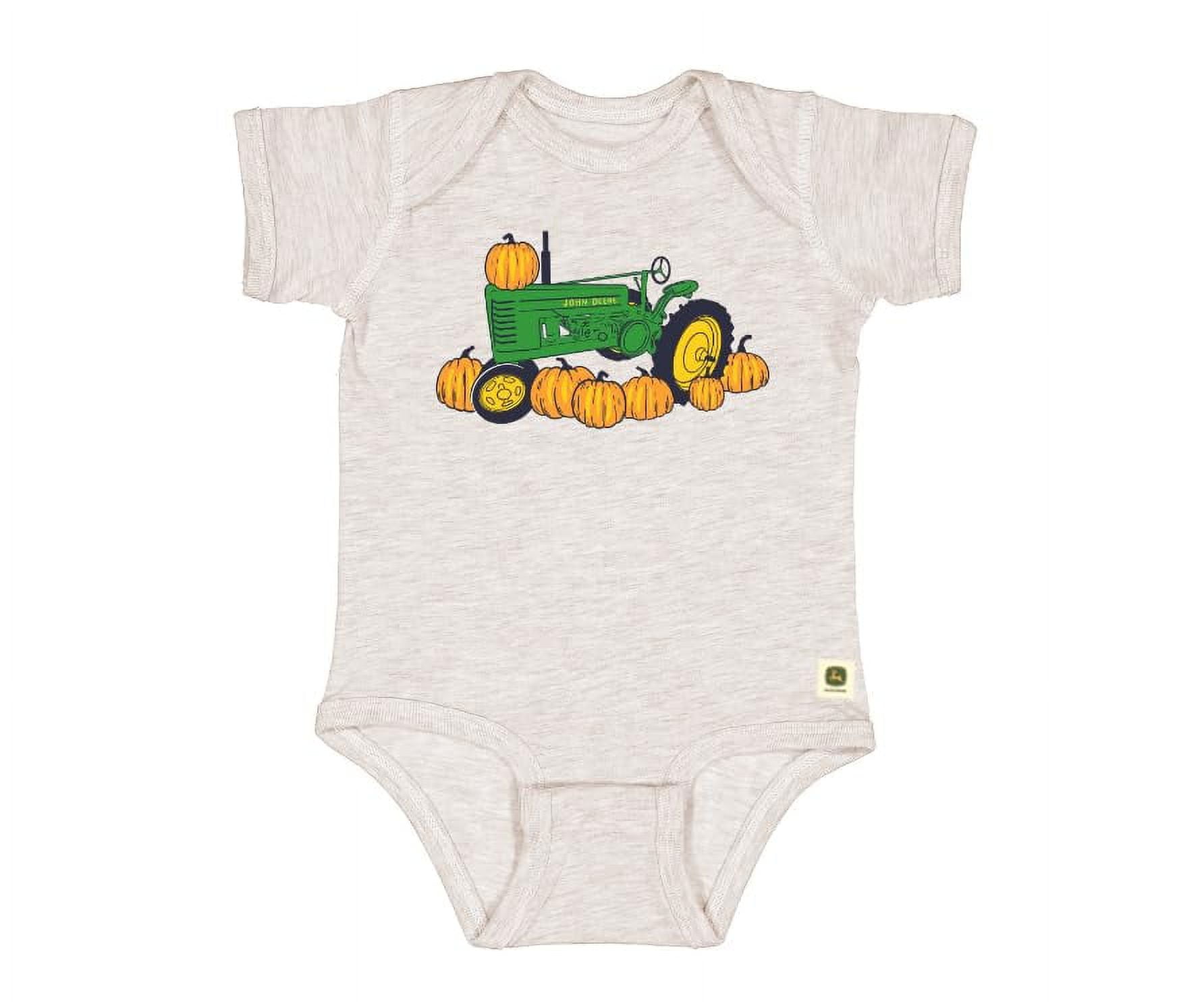 John Deere Infant Pumpkin Tractor Bodysuit - 18M - Walmart.com