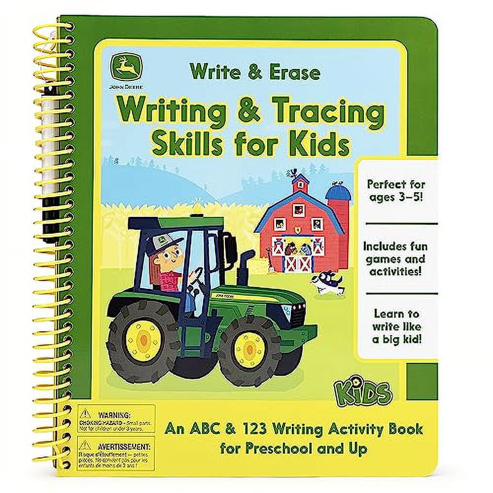 Pre-Owned John Deere Kids Write & Erase Writing & Tracing Skills for ...