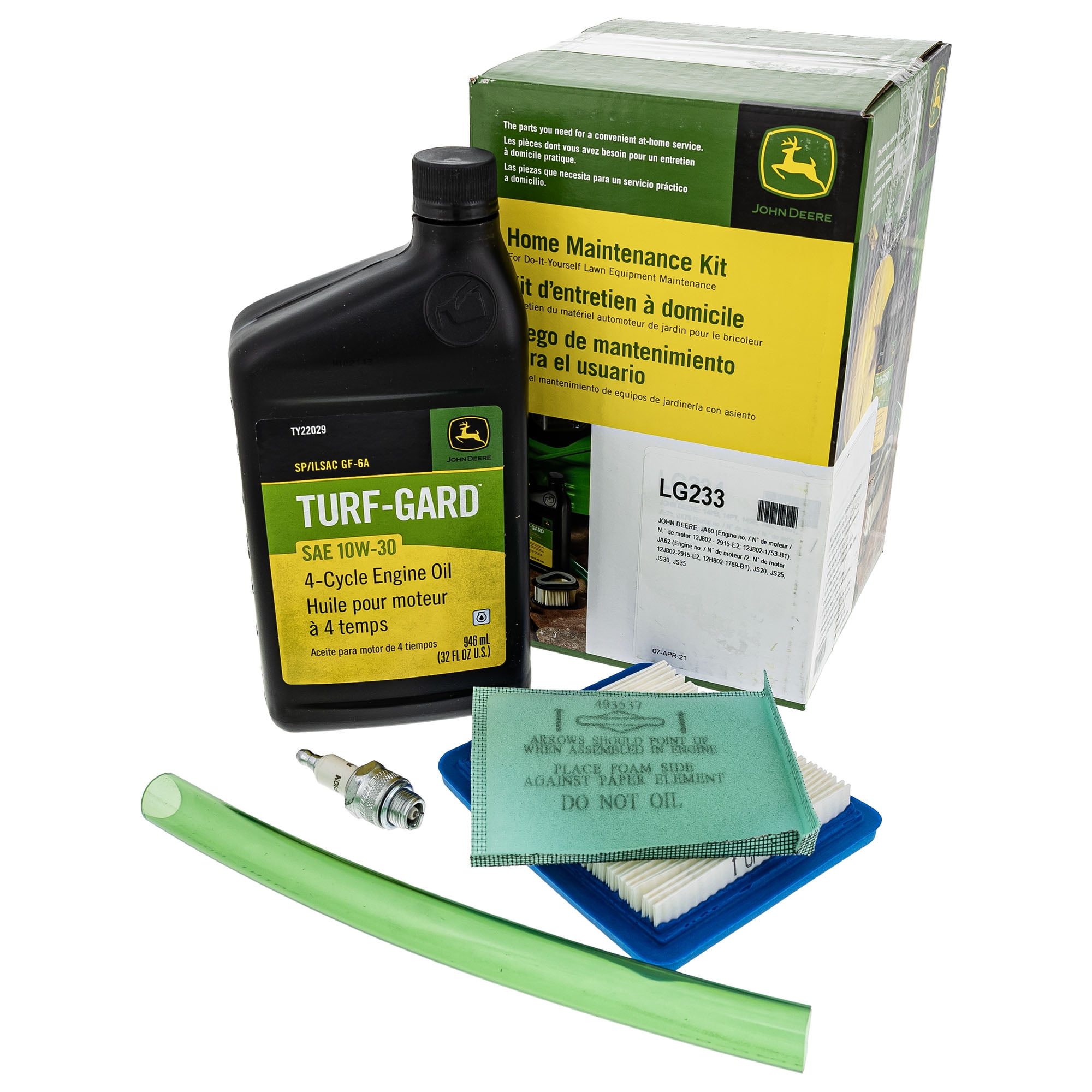 John Deere LG233 Home Maintenance Kit JA 60 62 65 JS 20 25 30 36 JM 26 36 - Walmart.com