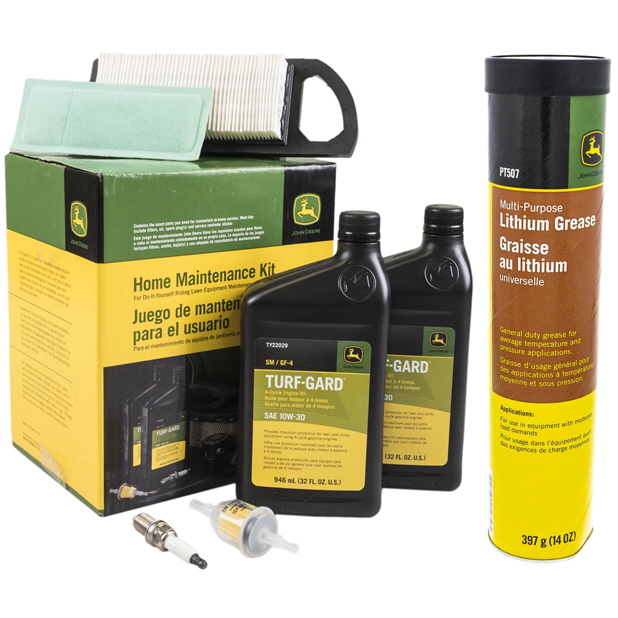 John Deere LG251 Home Maintenance Kit w/Grease PT507 L100 LA100 Z225 ...