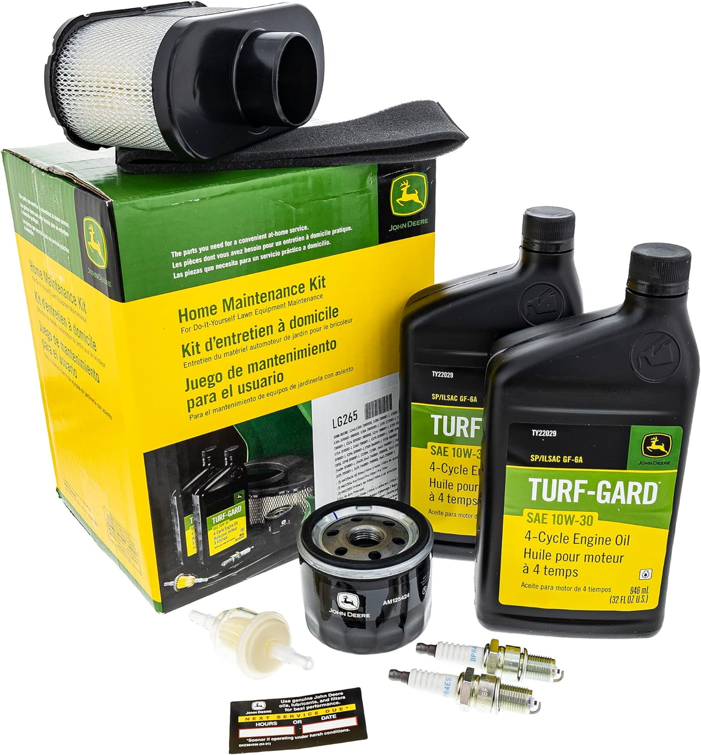 John Deere LG265 Home Maintenance Service Kit S240 X300 X500 X350 X570 ...
