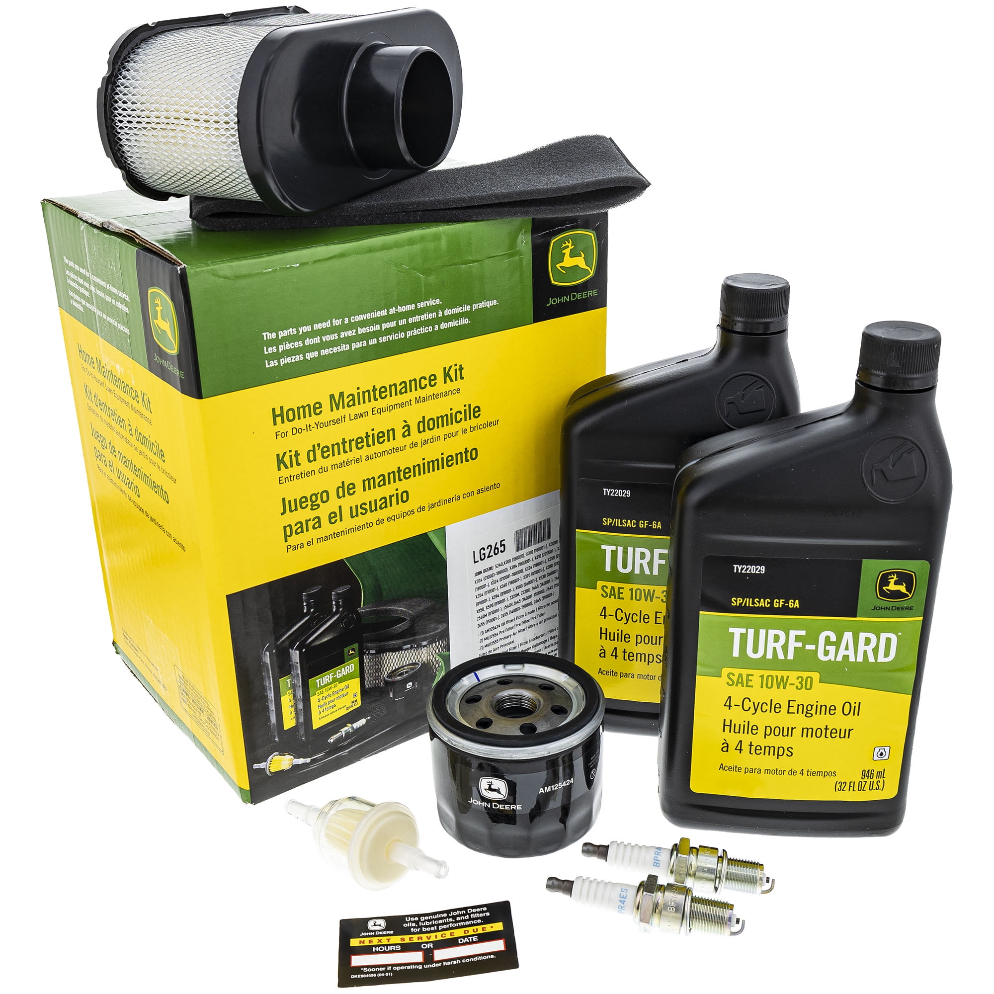 John Deere OEM LG265 Home Maintenance Service Kit for Lawn Mowers ...