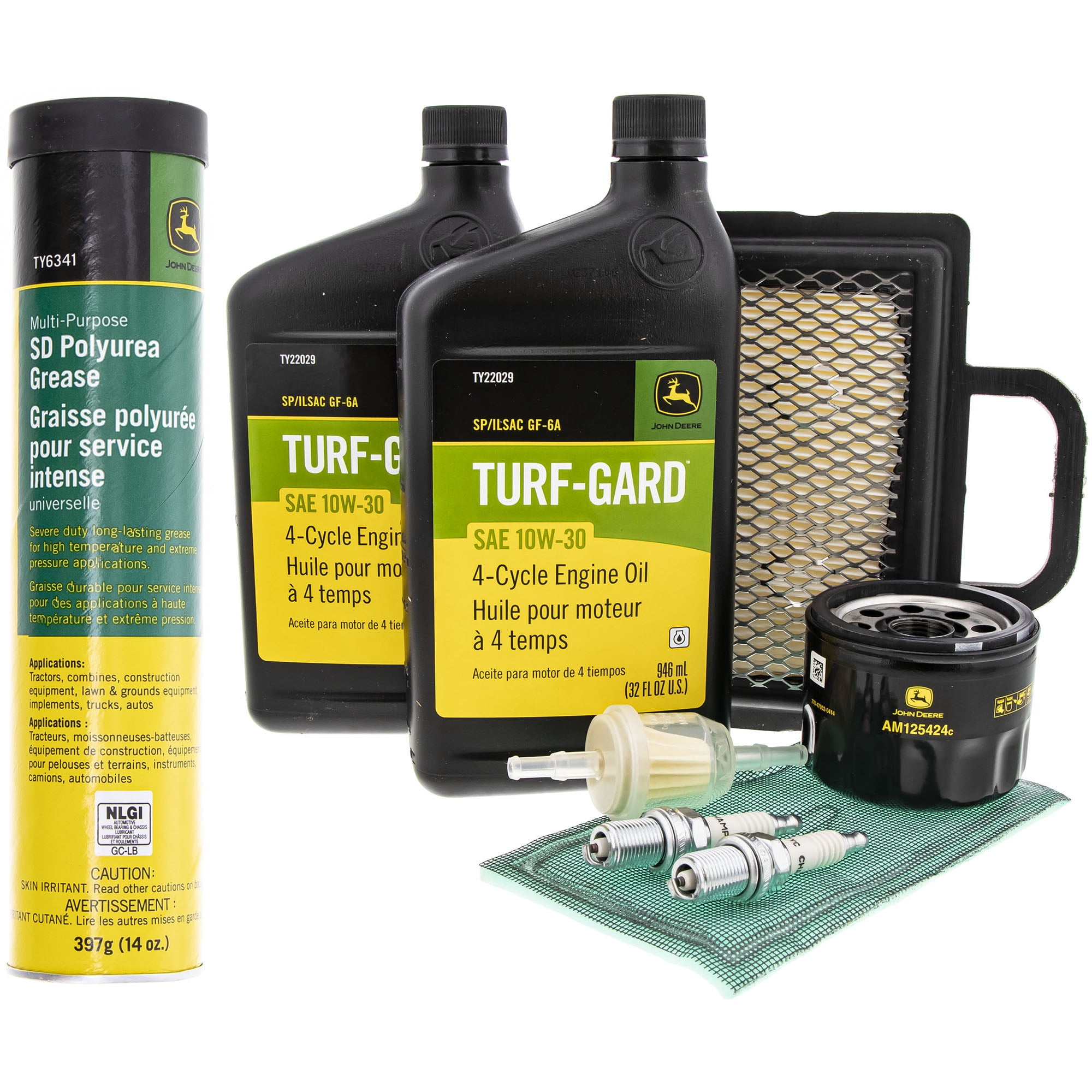 John Deere LG272 Home Maintenance Kit w/Grease TY6341 D130 X155R Mowers ...
