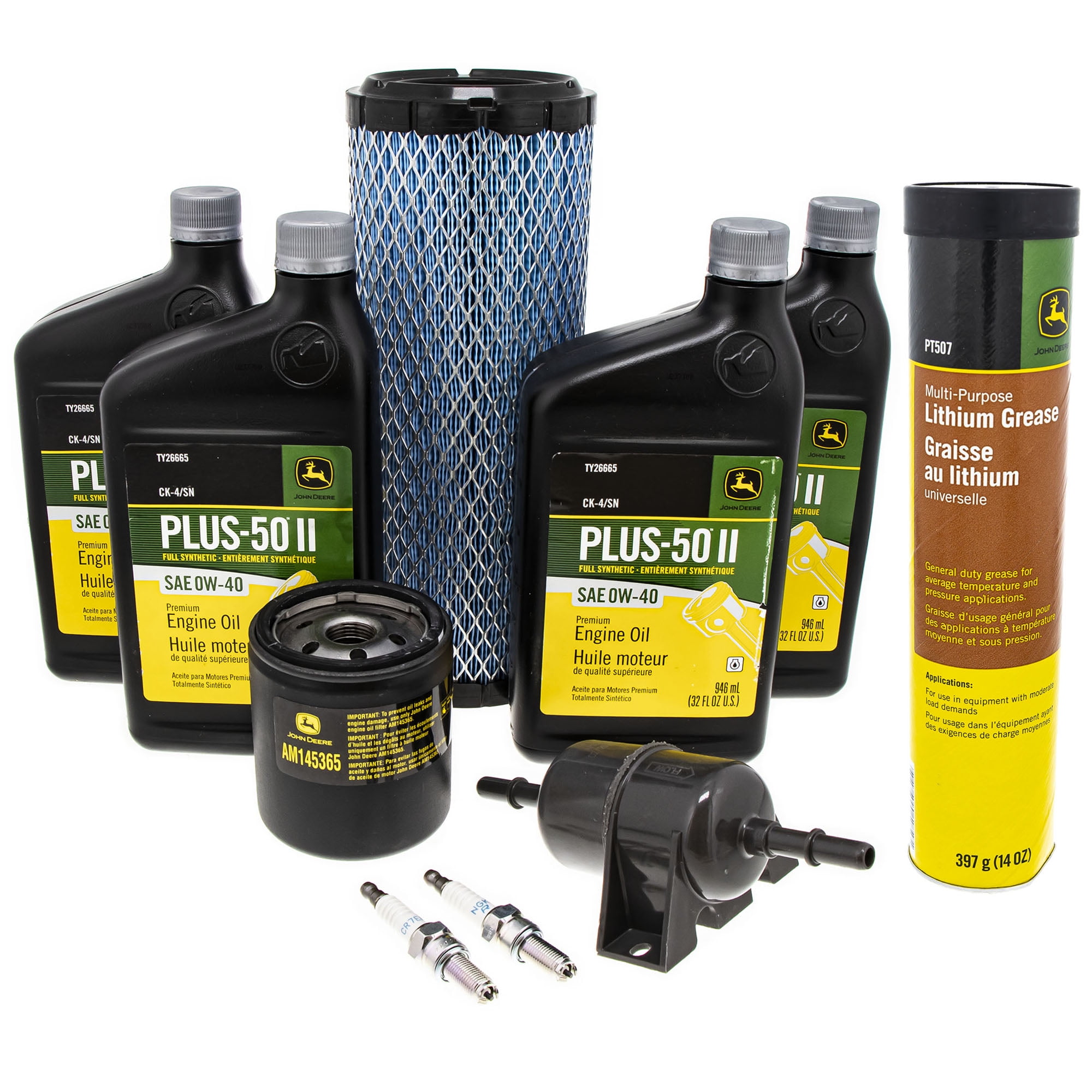 John Deere LG274 Home Maintenance Kit w/Grease PT507 Gator RSX850i 860i ...