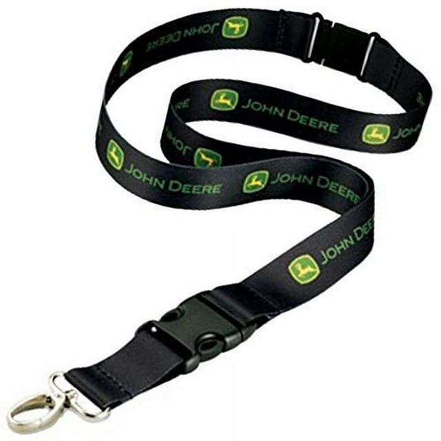 John Deere Lanyard Key Chain - Soft Ribbed Cotton, Detachable, LP66204 ...