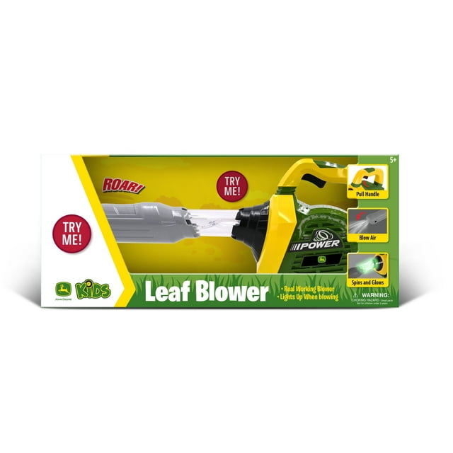 John Deere Leaf Blower Toy for Kids Pretend Construction Tool with ...