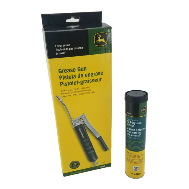 John Deere Lever Action Grease Gun with Multi-Purpose SD Polyurea ...