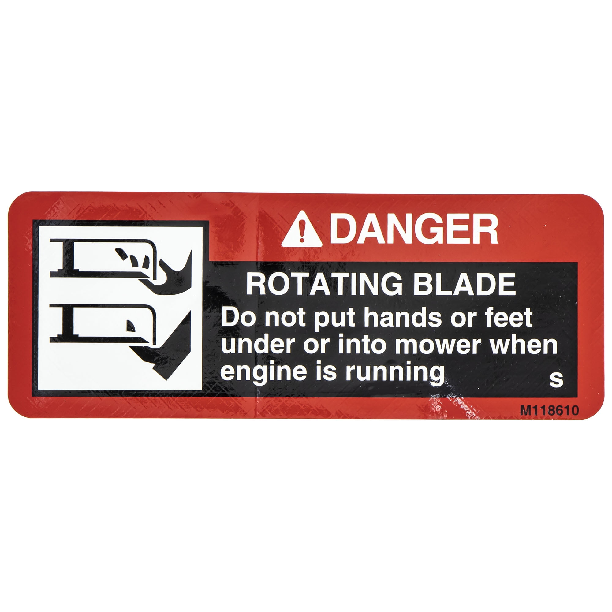 John Deere M118610 Safety Sign Label - Walmart.com