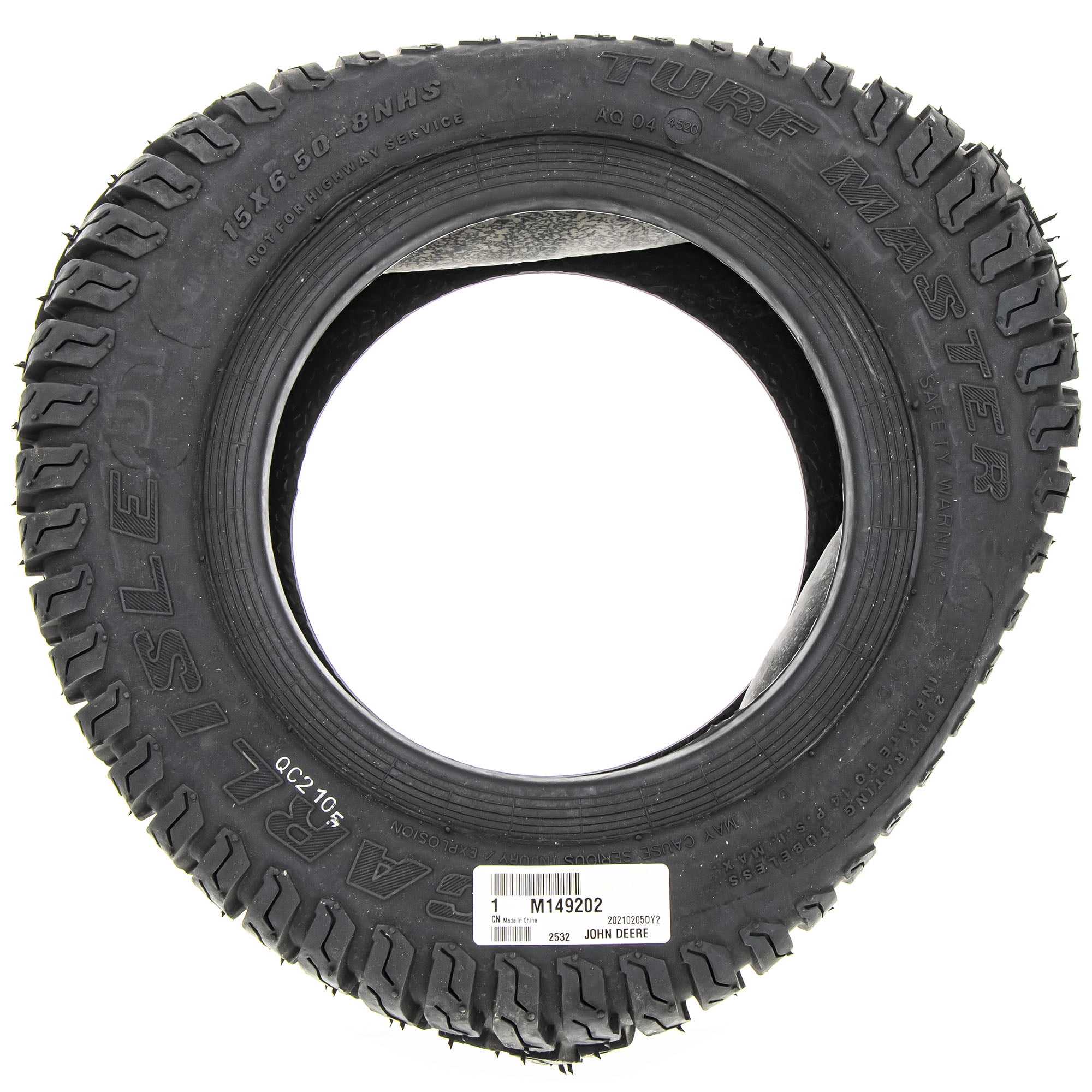 John Deere M149202 Lawnmower Tire 15x6.5-8 Turf Pro for LT190, X320 ...