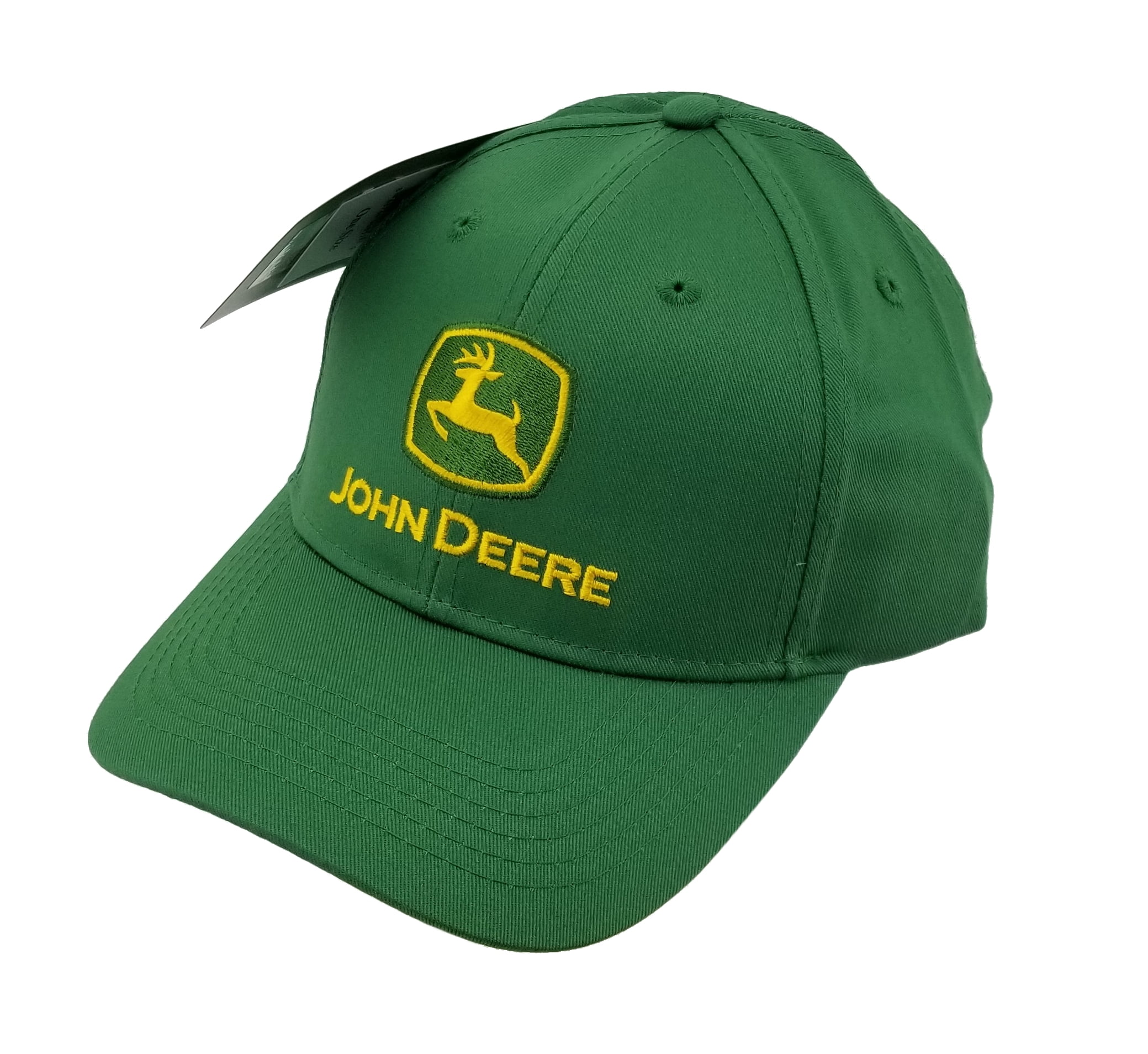 John Deere Men's Classic Logo Baseball Cap in Green - Adjustable, 100% ...