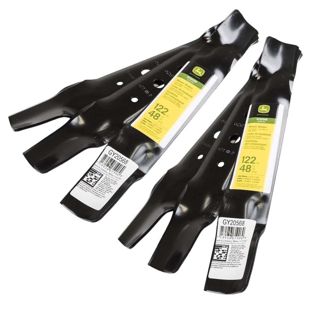 John Deere Mower Blades Kit 48 Standard 2 Sets of 3 Blades Gy20568 ...