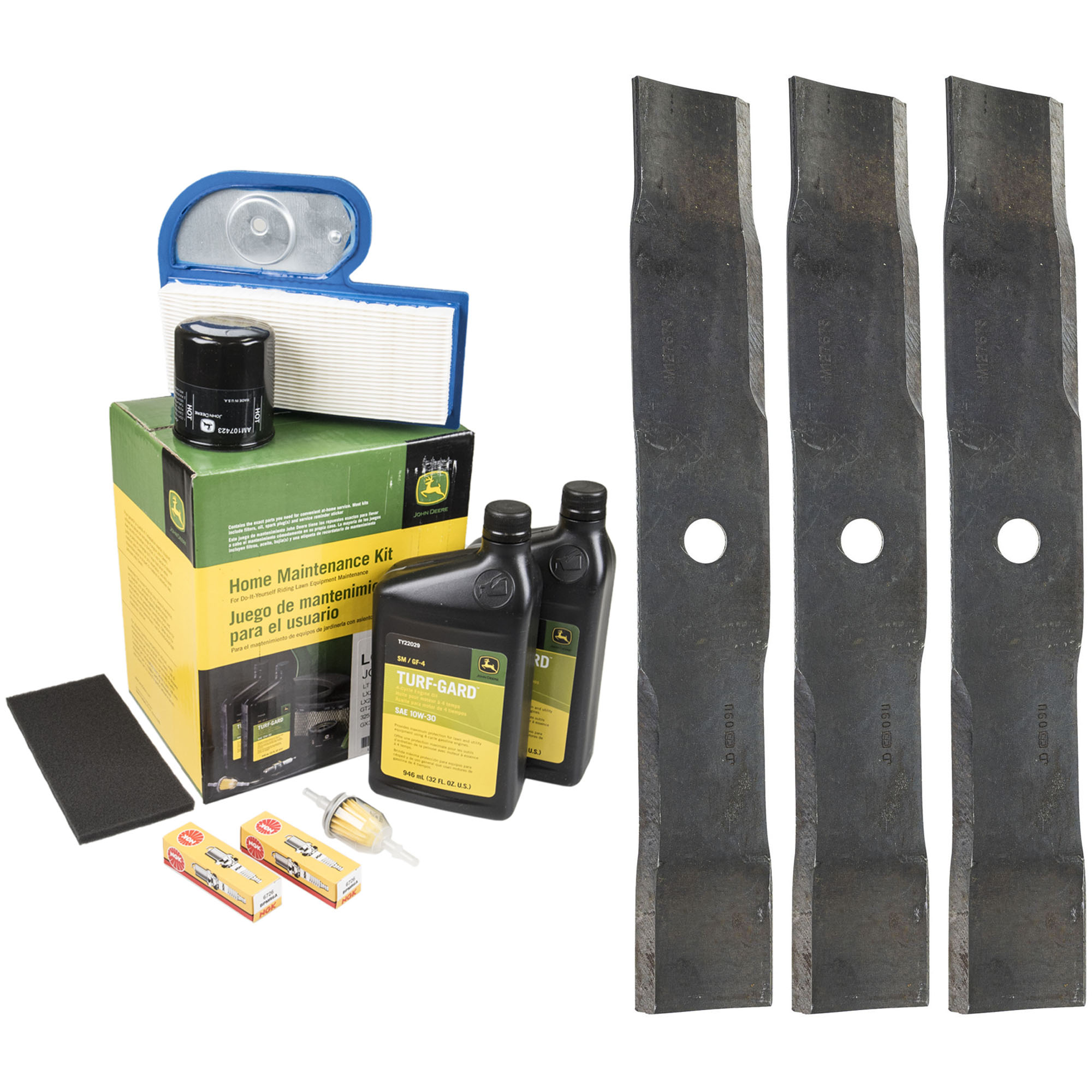 John Deere OEM Model LX280 Maintenance Kit and Mulching Blades, 48C ...