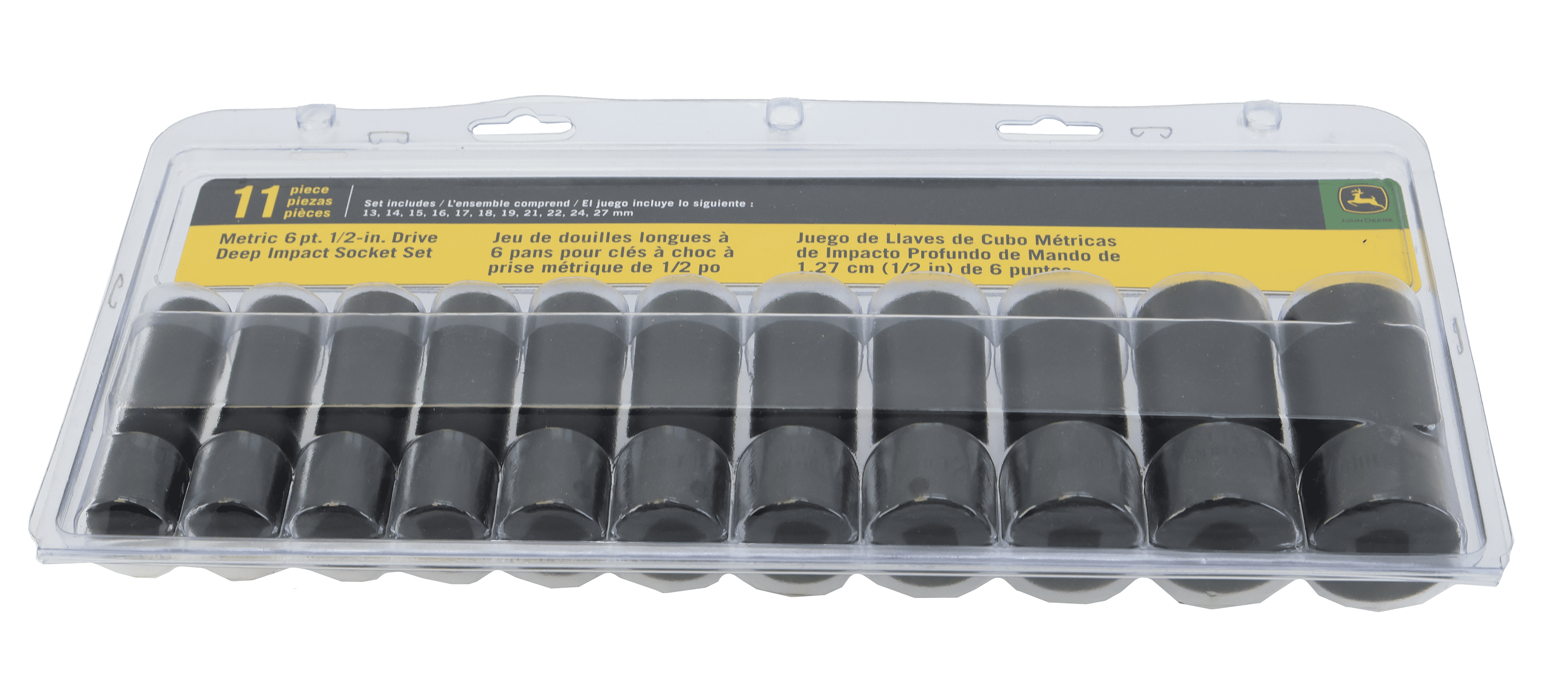 John Deere Original Equipment 1/2 Metric Impact Socket Set - TY24364 ...