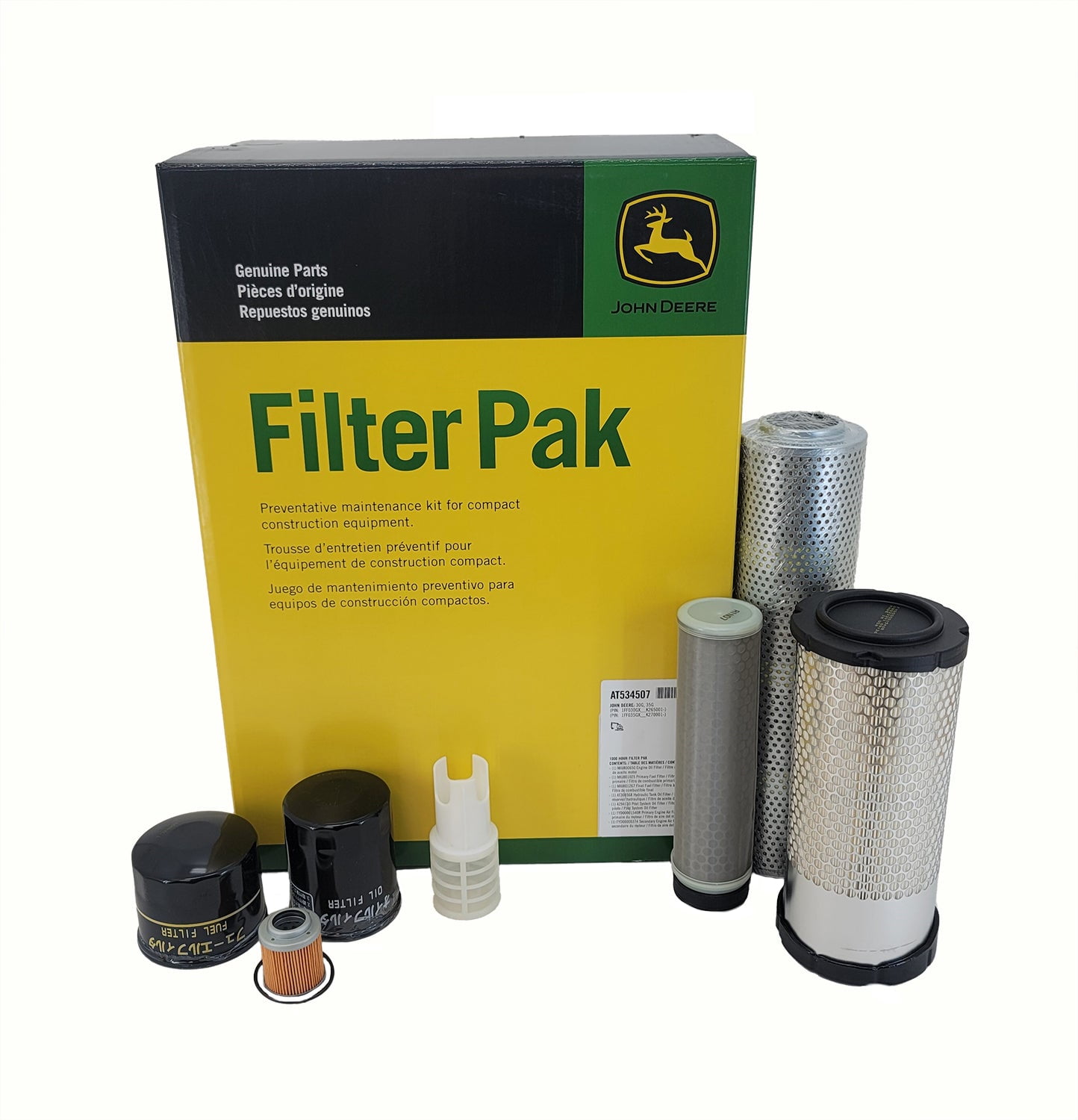 John Deere Original Equipment (1000 HOUR)(30G/35G) Filter Pak ...