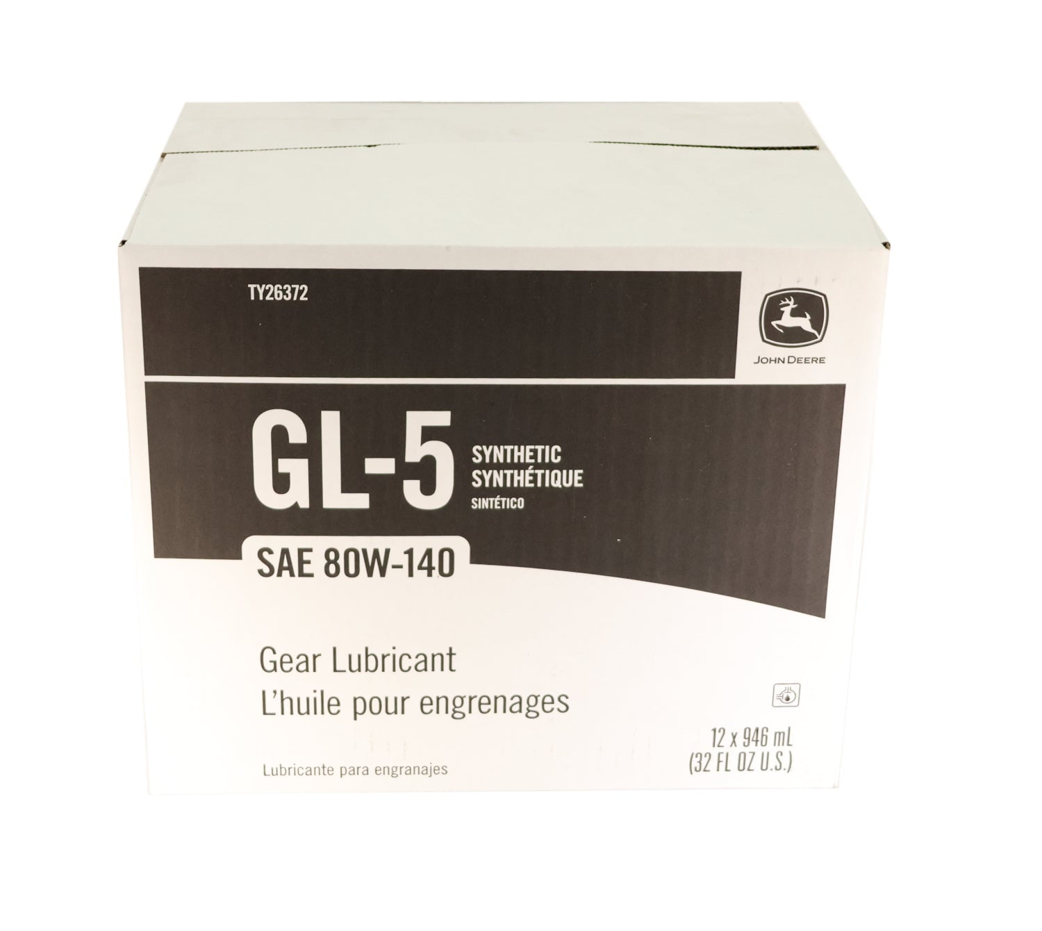 John Deere Original Equipment (12 PACK) GL-5 Synthetic SAE 80W-140 Gear ...
