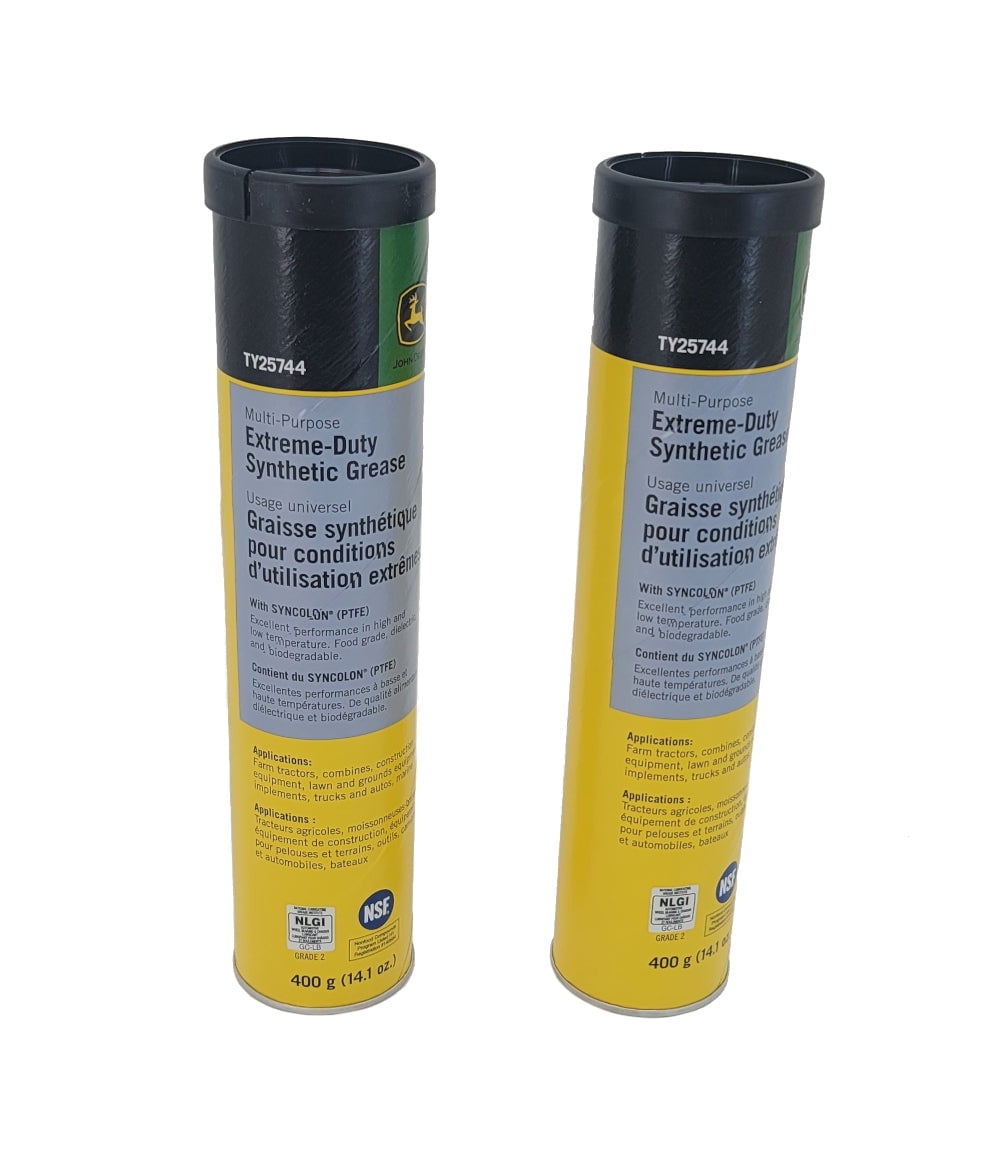 John Deere Original Equipment (2 PACK) Extreme-Duty Synthetic Grease ...