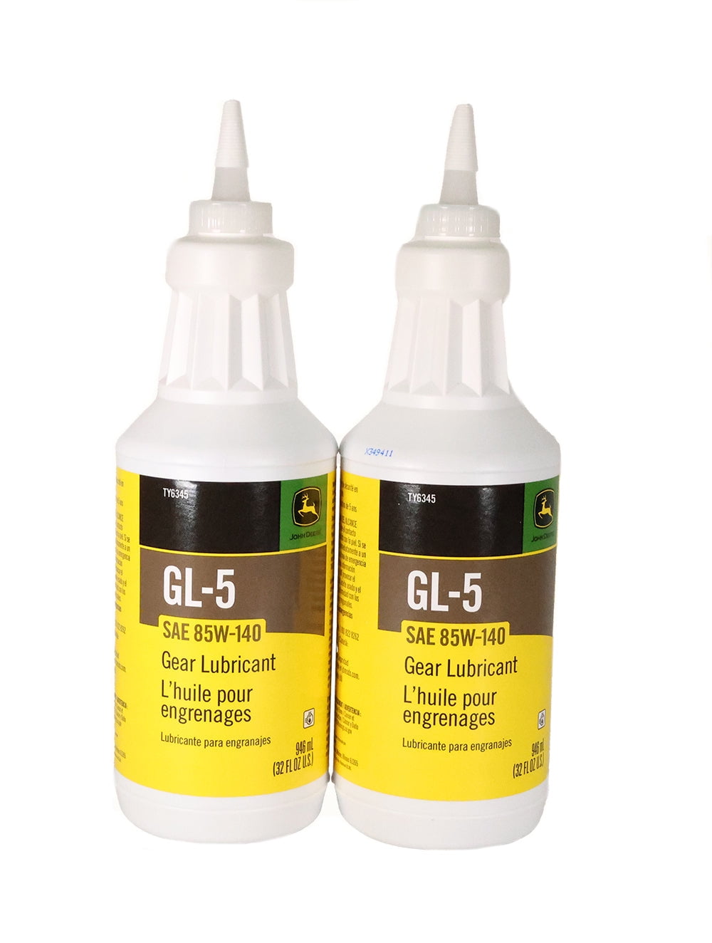 John Deere Original Equipment (2 PACK) GL-5 SAE 85W-140 Gear Lubricant ...