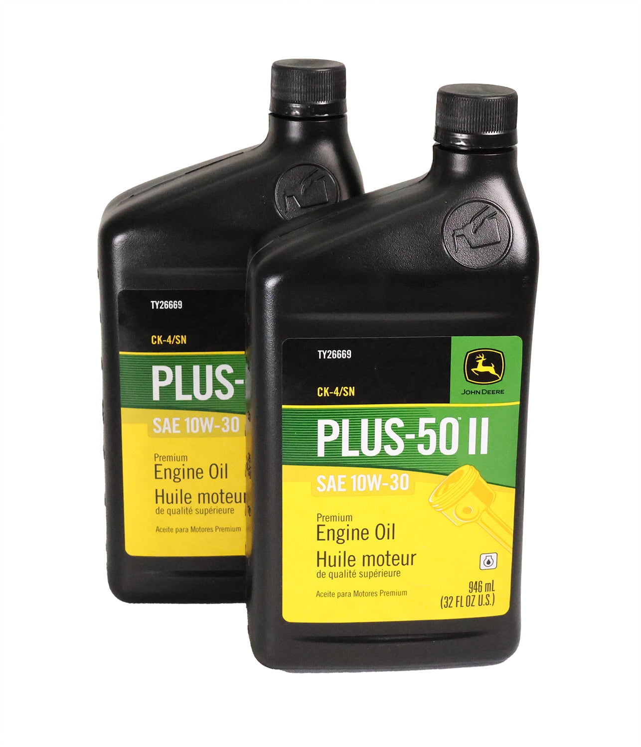 John Deere Original Equipment (2 PACK) Plus-50 II SAE 10W-30 Quart ...
