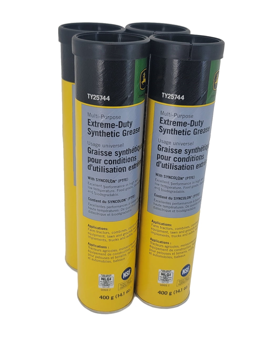 John Deere Original Equipment (4 PACK) Extreme-Duty Synthetic Grease ...