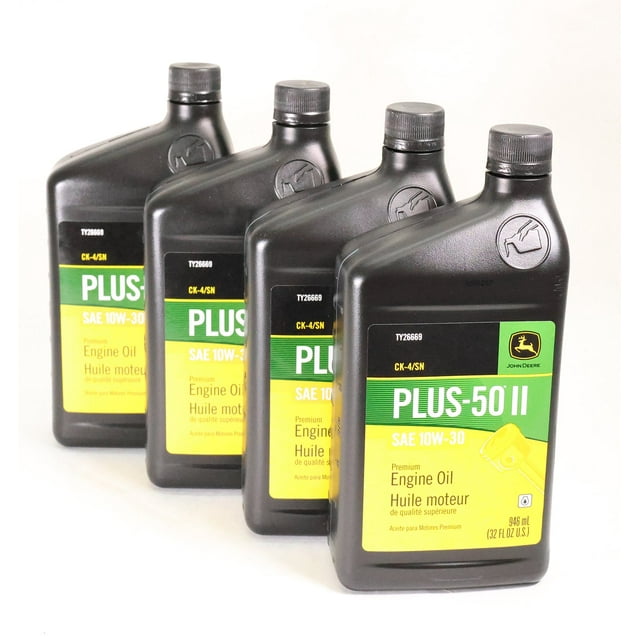 John Deere Original Equipment (4 PACK) Plus-50 II SAE 10W-30 Quart ...