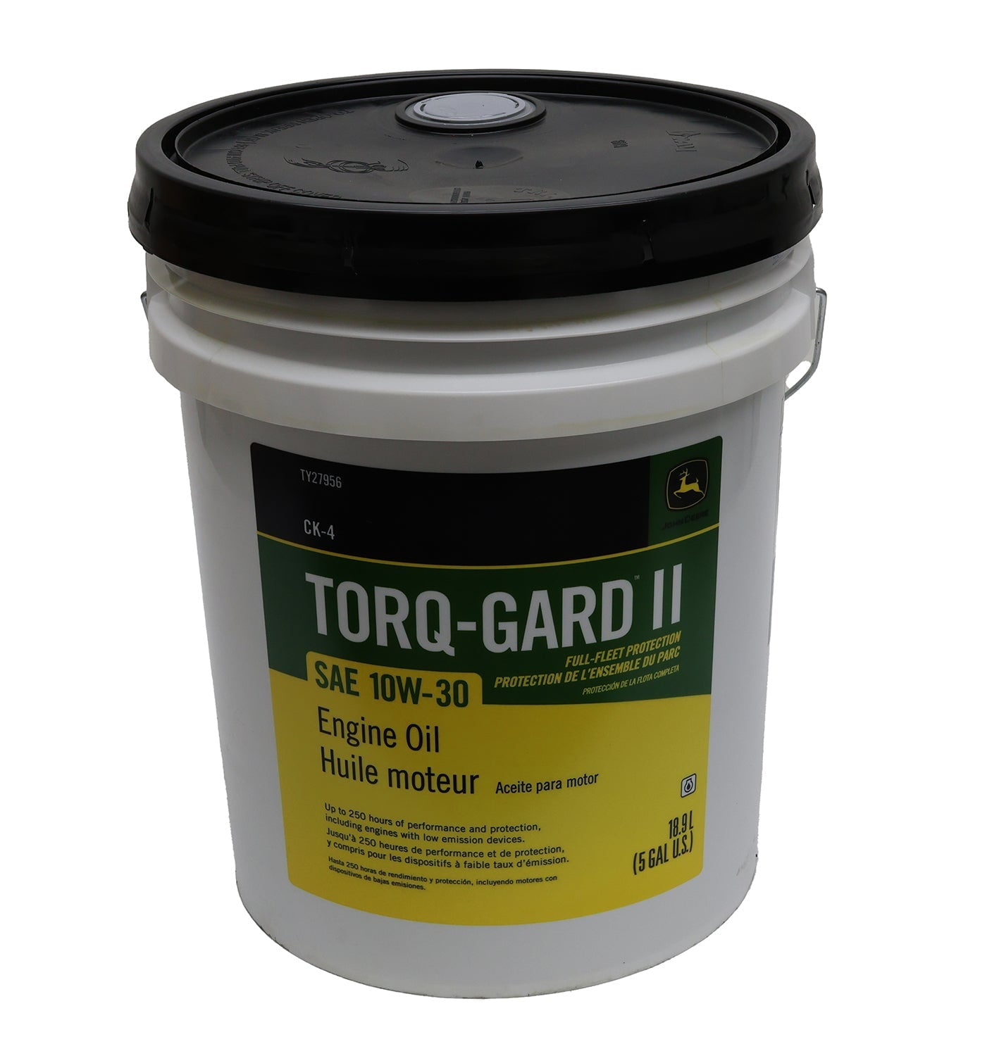 John Deere Original Equipment 5 Gallon Engine Oil Torq-Gard™ II, SAE ...