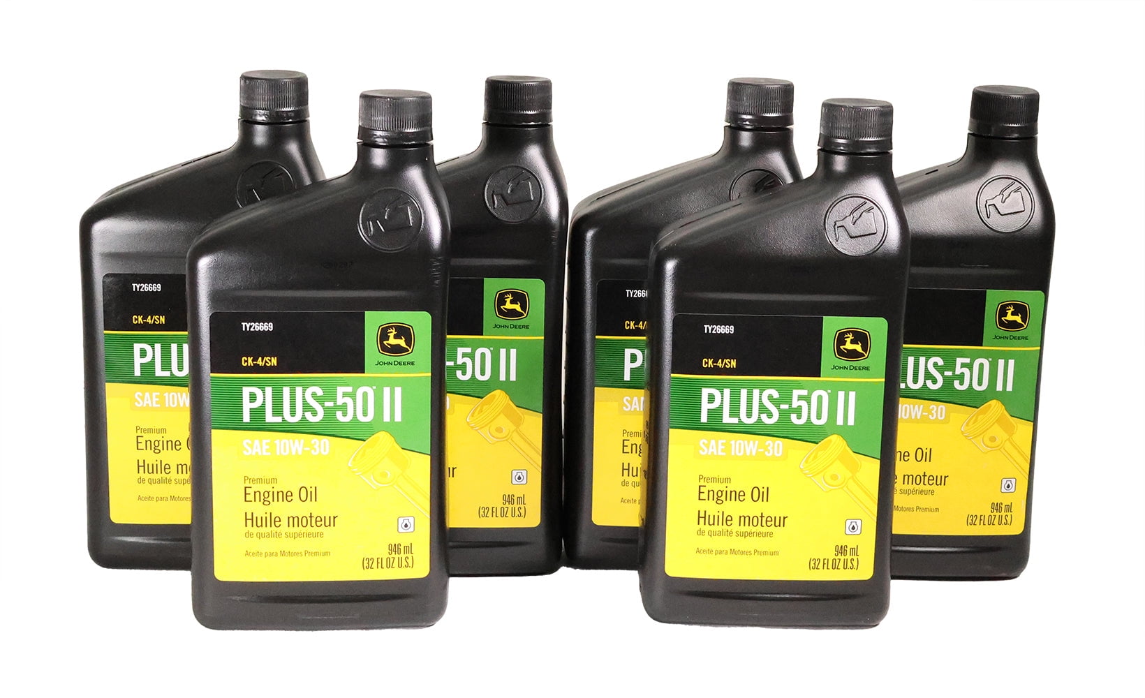 John Deere Original Equipment (6 PACK) Plus-50 II SAE 10W-30 Quart ...