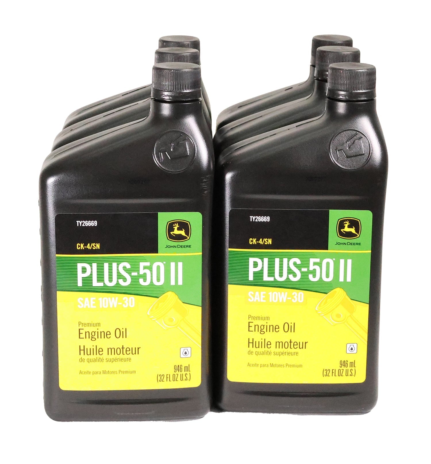 John Deere Original Equipment (6 PACK) Plus-50 II SAE 10W-30 Quart ...