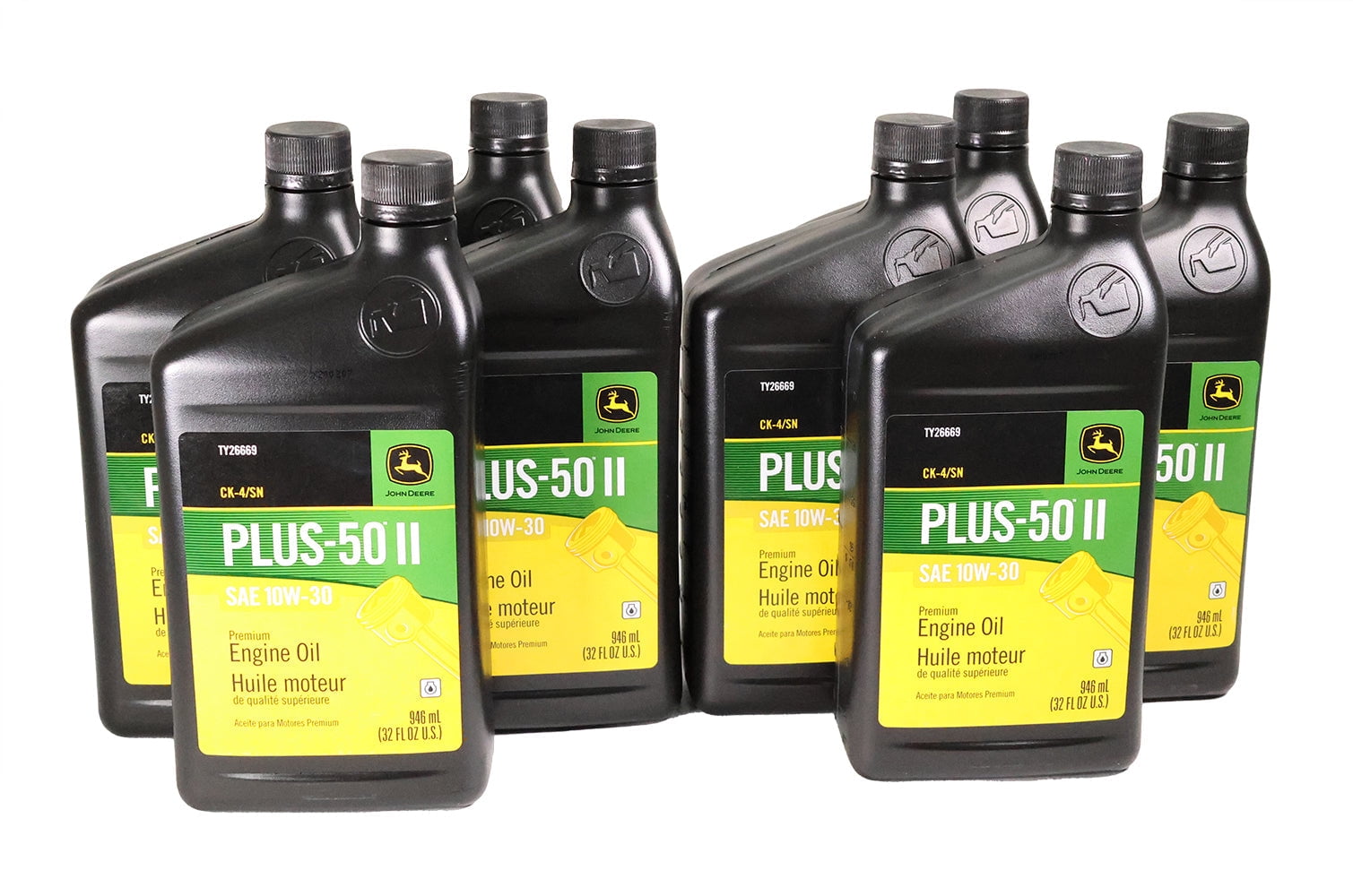 John Deere Original Equipment (8 PACK) Plus-50 II SAE 10W-30 Quart ...