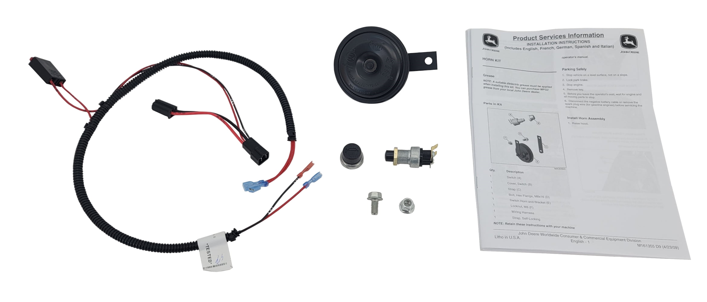 John Deere Original Equipment Horn Kit - BM23193 - Walmart.com