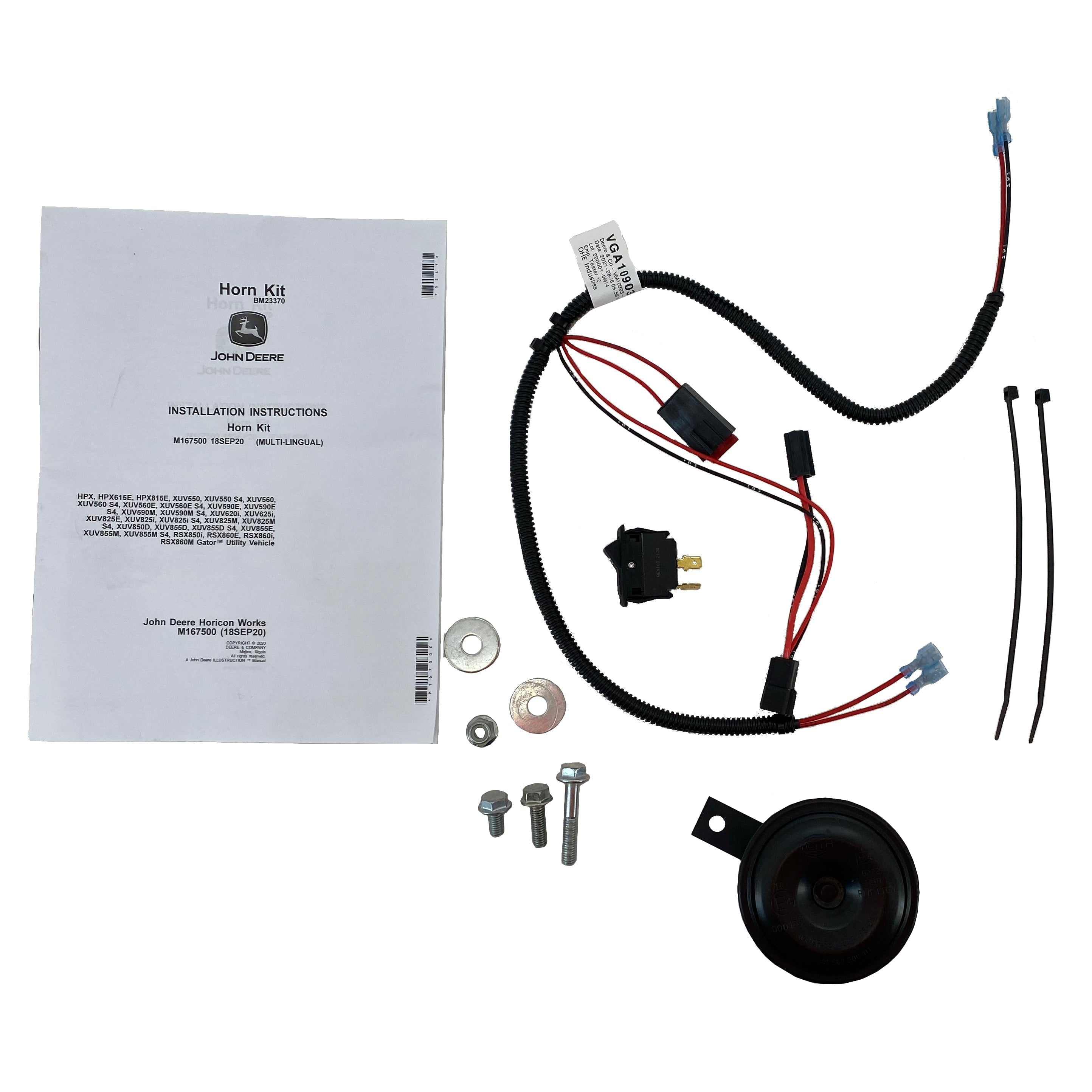 John Deere Original Equipment Horn Kit - BM23370 - Walmart.com