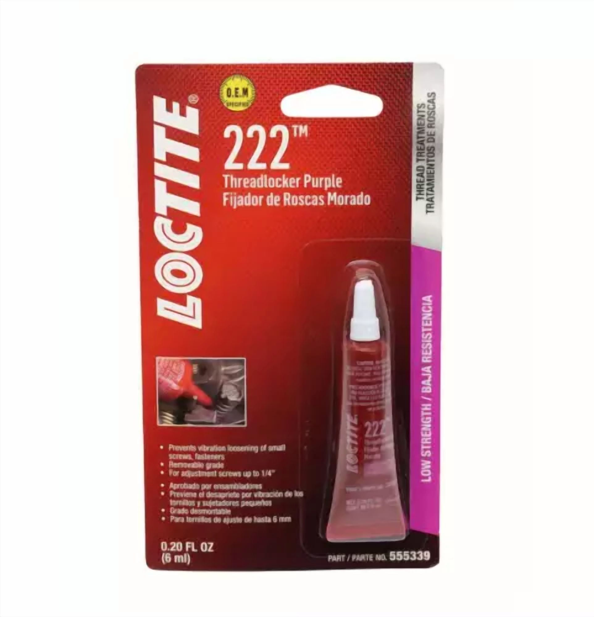 John Deere Original Equipment Loctite® Threadlocker 222™ Purple Low ...