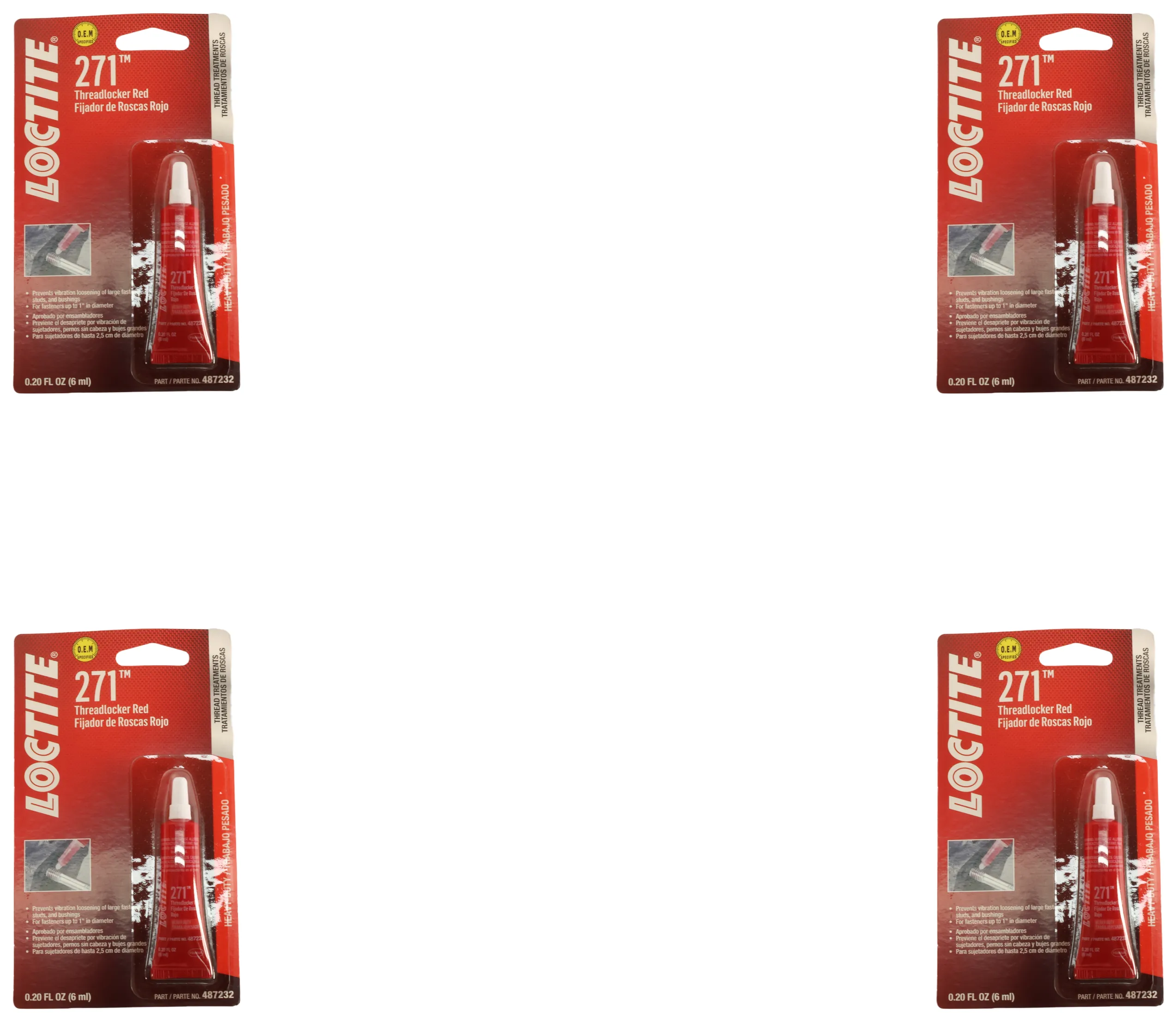 John Deere Original Equipment Loctite® Threadlocker 271™, Tube 6 Ml (0. ...