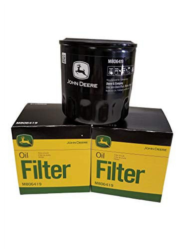 John Deere Original Equipment Oil Filters - M806419 (Qty of 3 ...