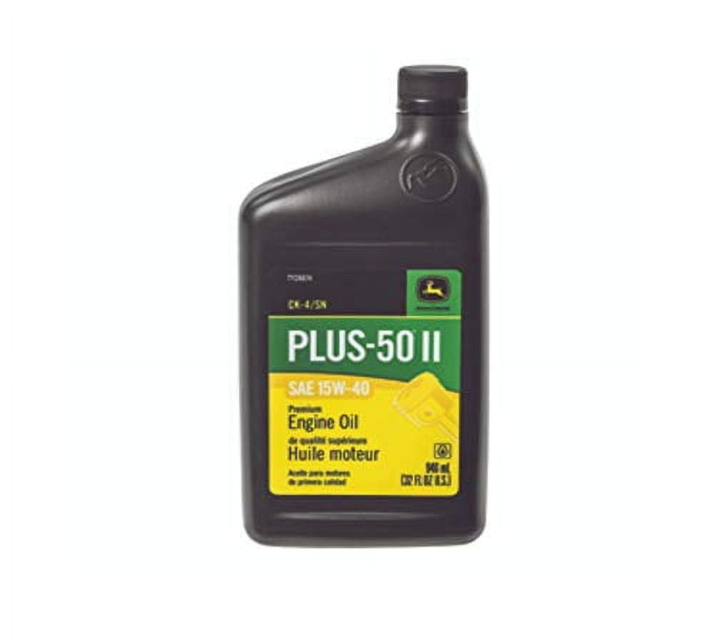 John Deere Plus-50 Heavy-Duty Motor Oil 15W-40, 32 oz - Walmart.com