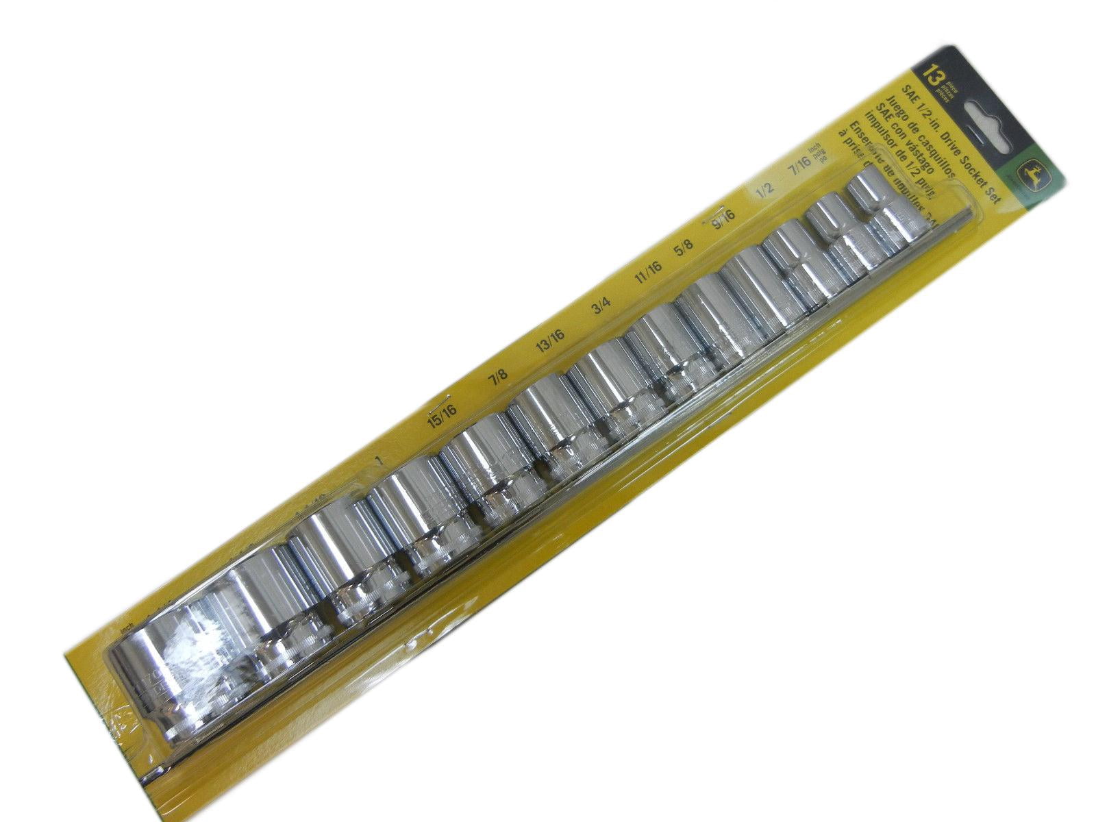 John Deere SAE 1/2" Drive Socket Set - TY19984 - Walmart.com