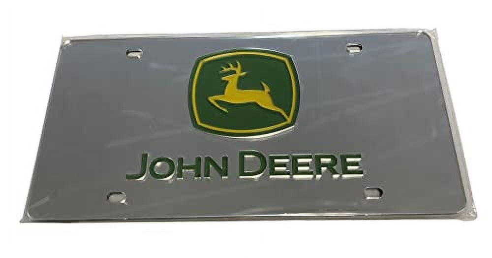 John Deere Silver Trademark Logo License Plate - LP79739 - Walmart.com