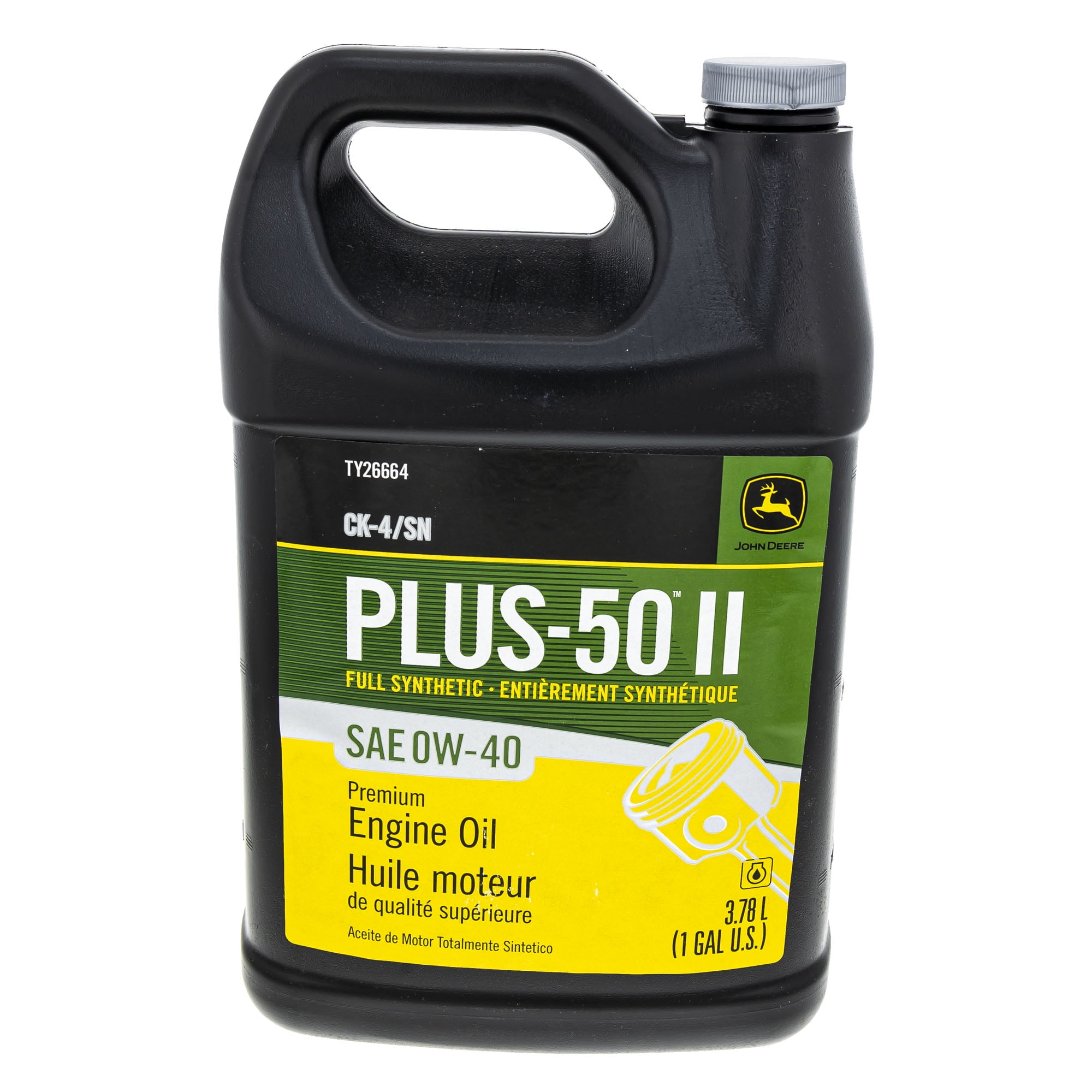 John Deere Plus-50 II Oil, 0W40 CJ4, Full Synthetic, 1-Gallon, OEM Part ...