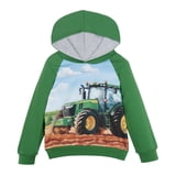 John Deere Tractor Fleece Pullover Hoodie Toddler to Little Kid ...