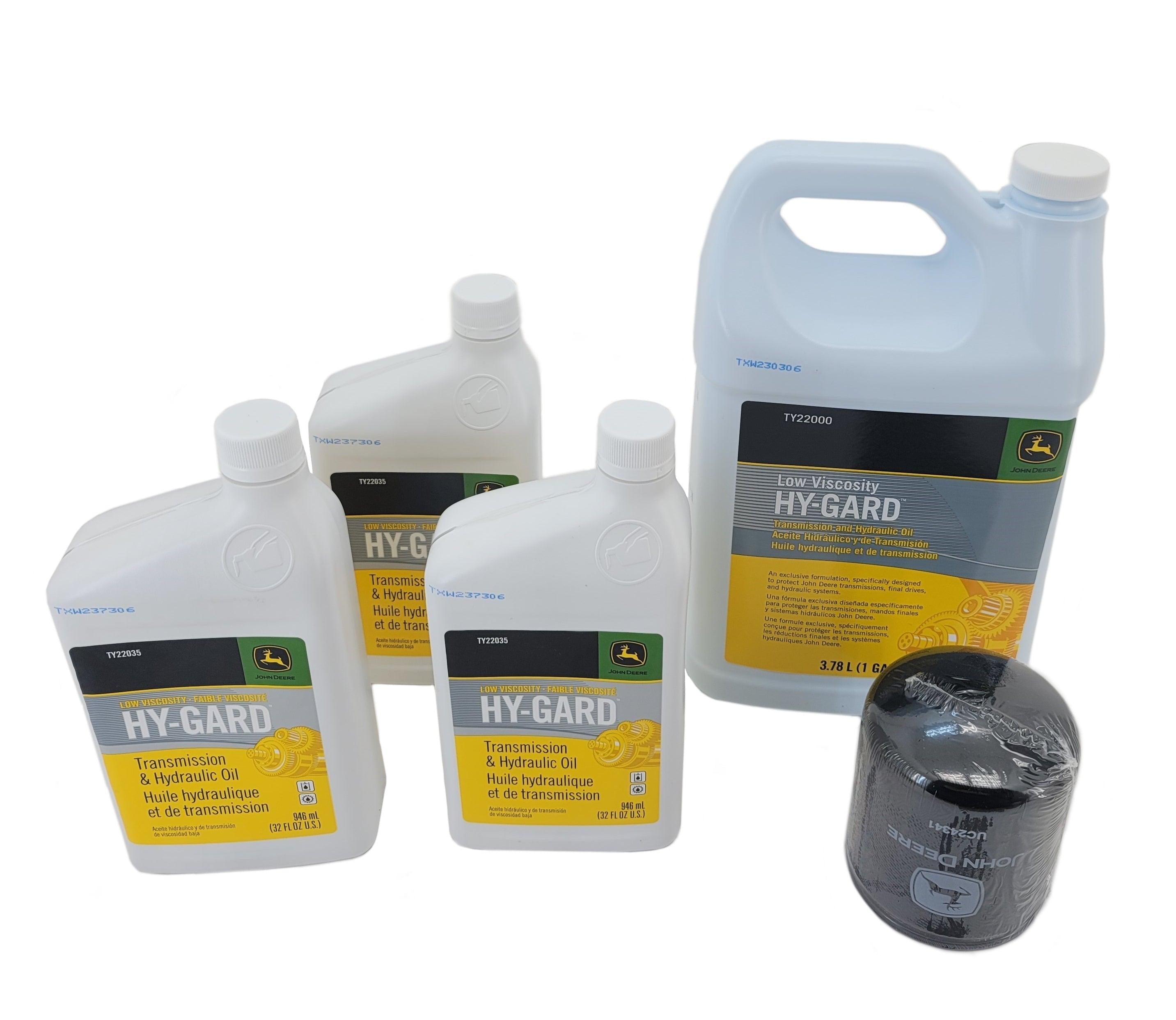 John Deere Transmission Filter/Oil Kit 7 -Piece Hy-Gard Oil - Walmart.com