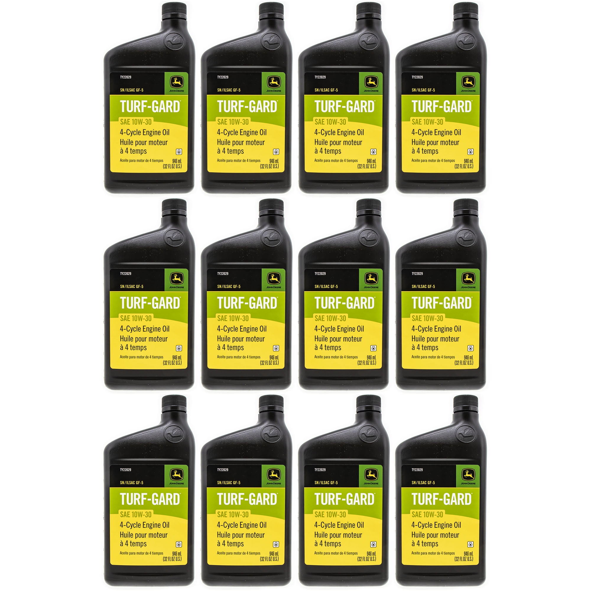 John Deere Turf-Gard SAE 10W-30 4-Cycle Engine Oil TY22029 1 Quart ...