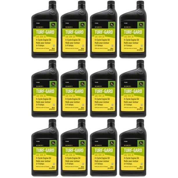 John Deere Turf-Gard SAE 10W-30 4-Cycle Engine Oil TY22029 1 Quart ...