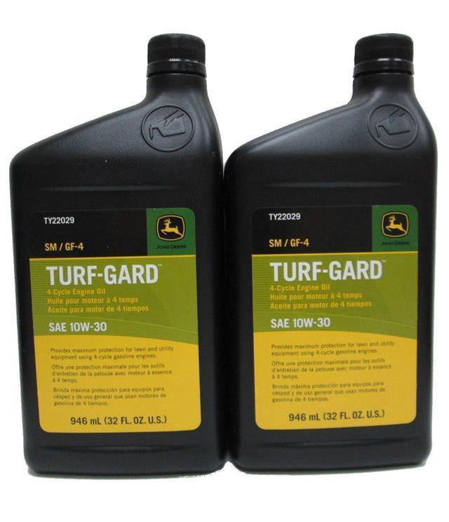 John Deere Turf-Gard SAE 10W-30 Oil TWO Quarts - TY22029 - Walmart.com