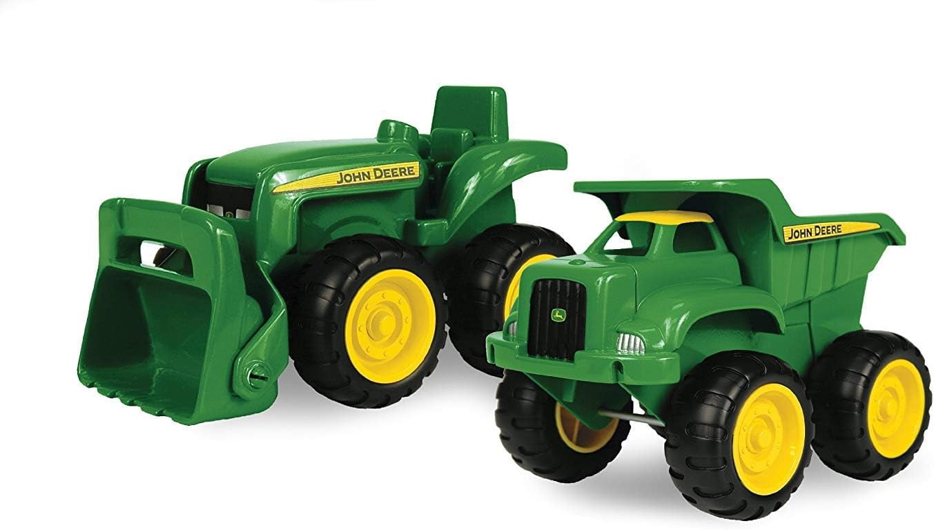 John Deere Vehicle Set - Includes Dump Truck Toy and Tractor Toy with ...