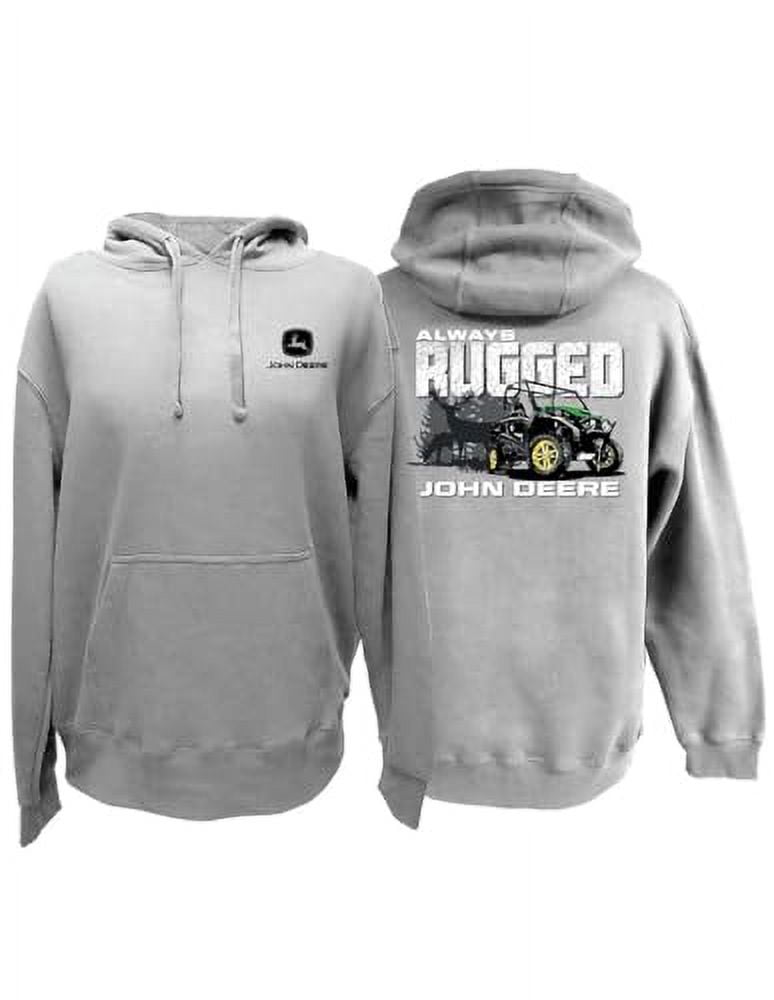 John Deere Western Sweatshirt Mens Gator Hood XL Oxford JM02-RB2 ...