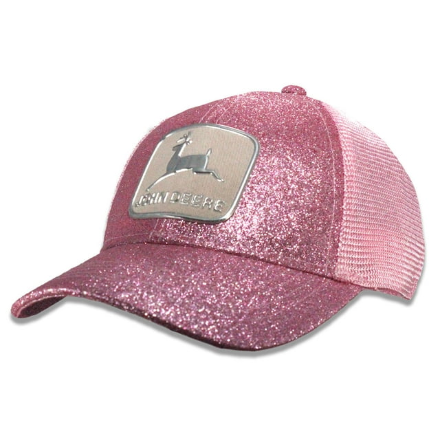 John Deere Women's Pink Glitter Hat/Cap - LP82705 - Walmart.com