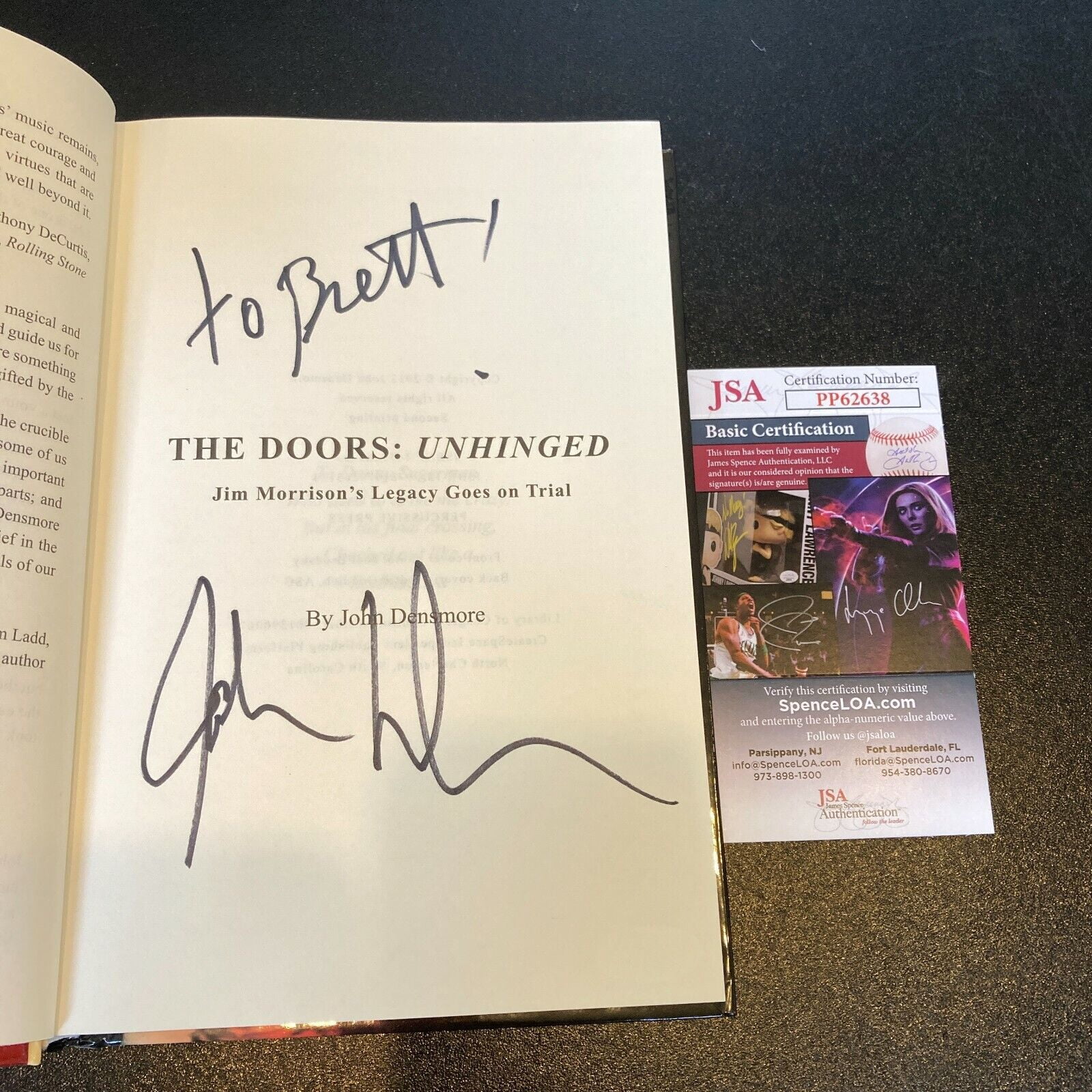 John Densmore Signed The Doors Jim Morrison Book With JSA COA - Walmart.com